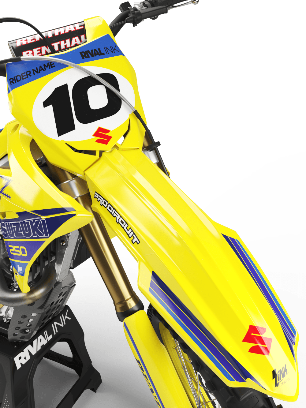 Suzuki RETRO 85 Graphics Kit – Rival Ink Design Co