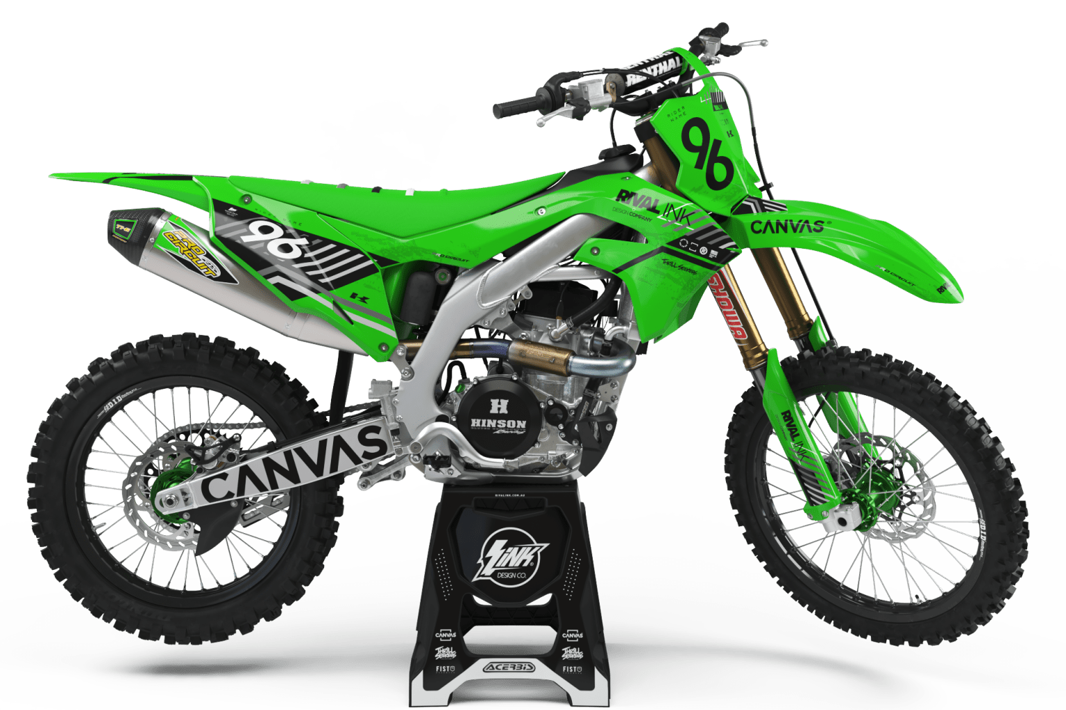 Kawasaki PROXIMITY GREEN Graphics Kit | Rival Ink Design Co