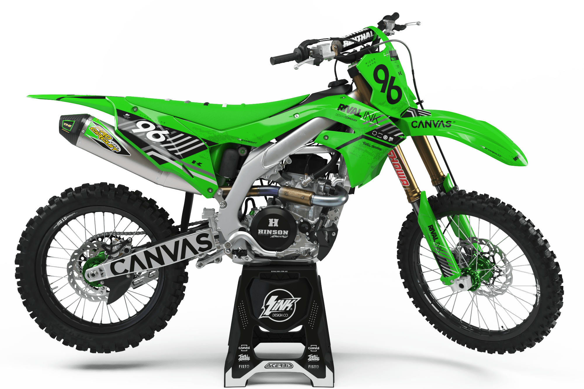 Kawasaki PROXIMITY GREEN Graphics Kit – Rival Ink Design Co