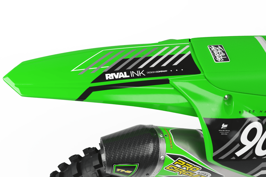 Kawasaki PROXIMITY GREEN Graphics Kit – Rival Ink Design Co