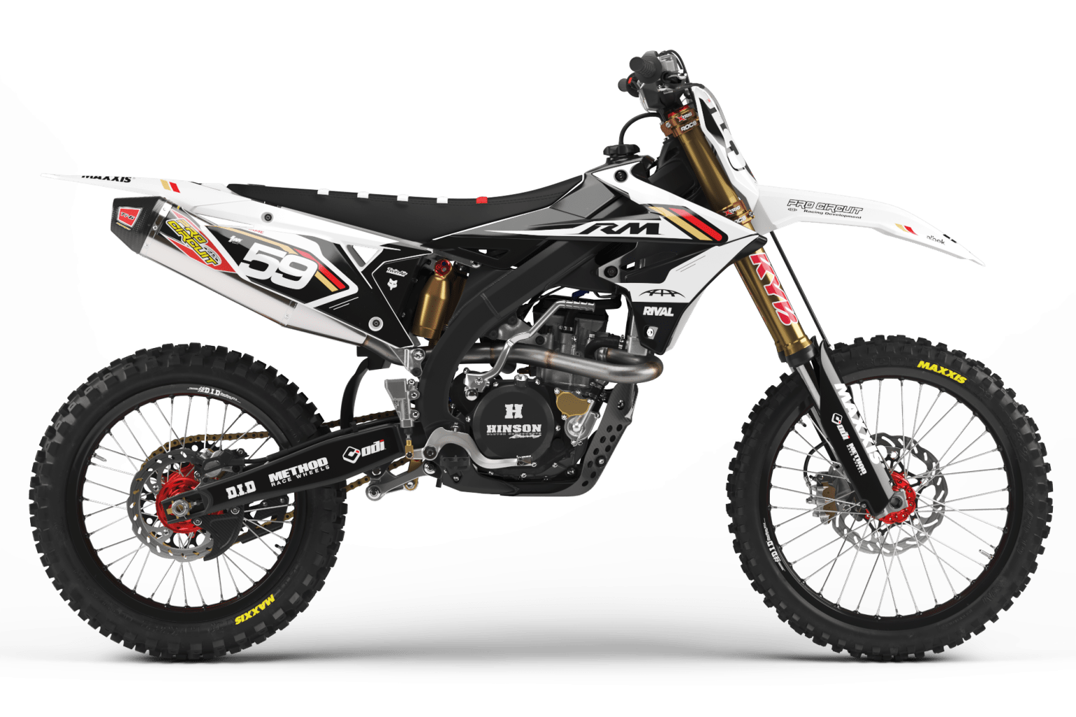 Suzuki CRUCIAL WHITE Graphics Kit | Rival Ink Design Co