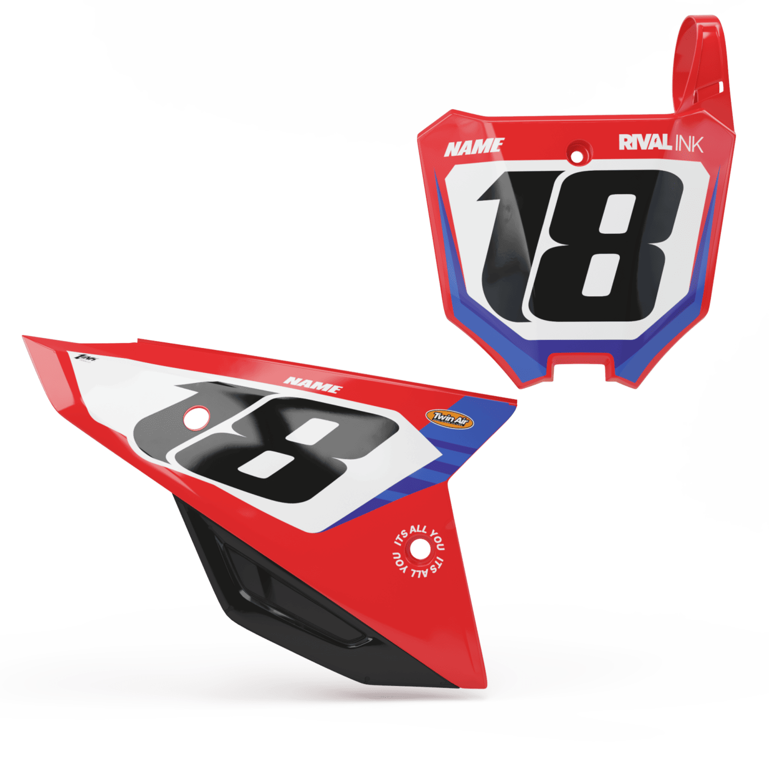 ‘STOCK22’ NUMBER BOARD SET – HONDA – Rival Ink Design Co