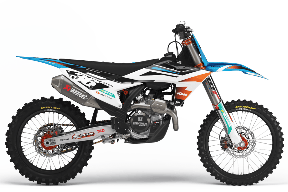 KTM STOCK24 BLUE Graphics Kit | Rival Ink Design Co