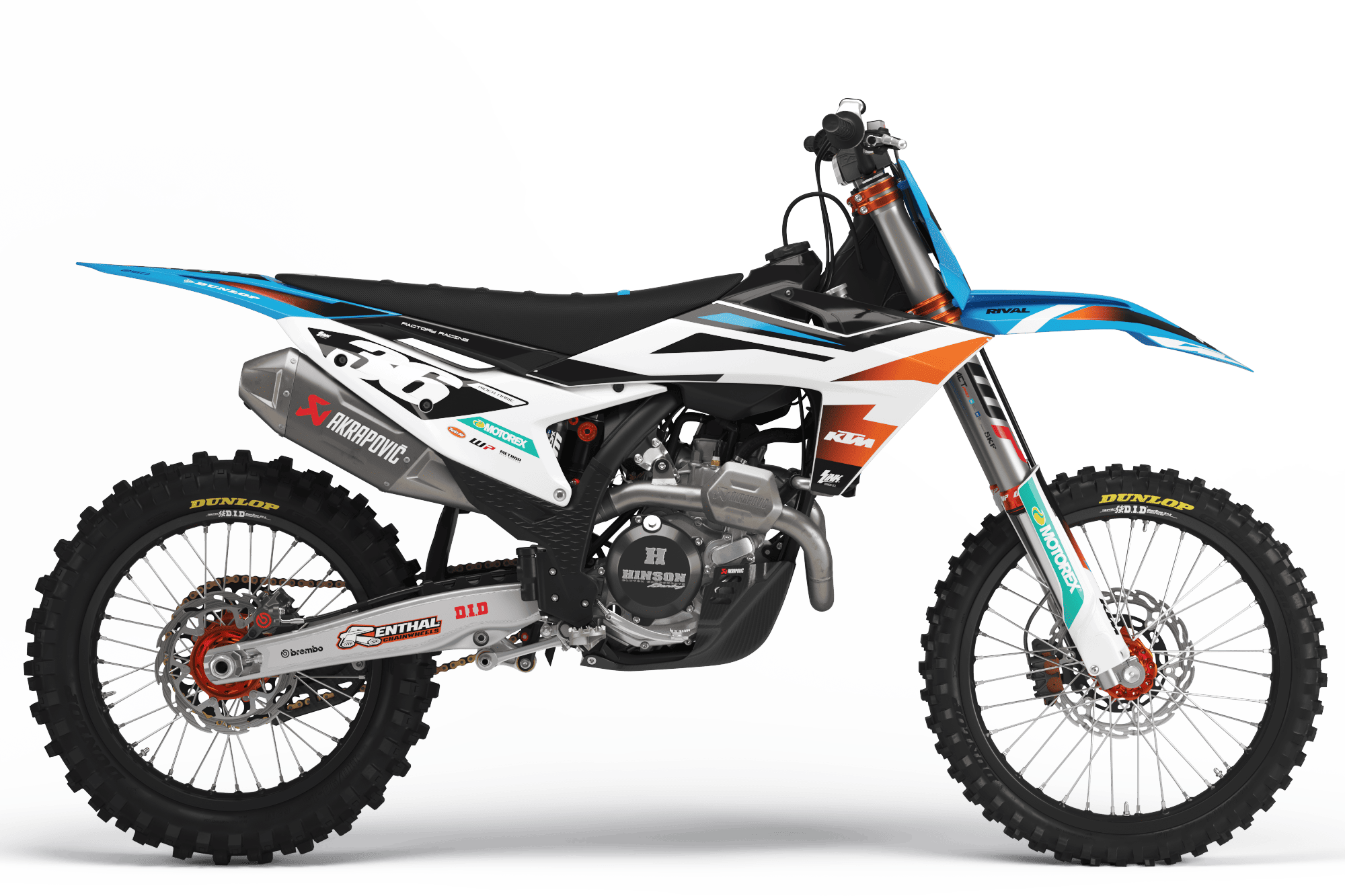 KTM STOCK24 BLUE Graphics Kit – Rival Ink Design Co