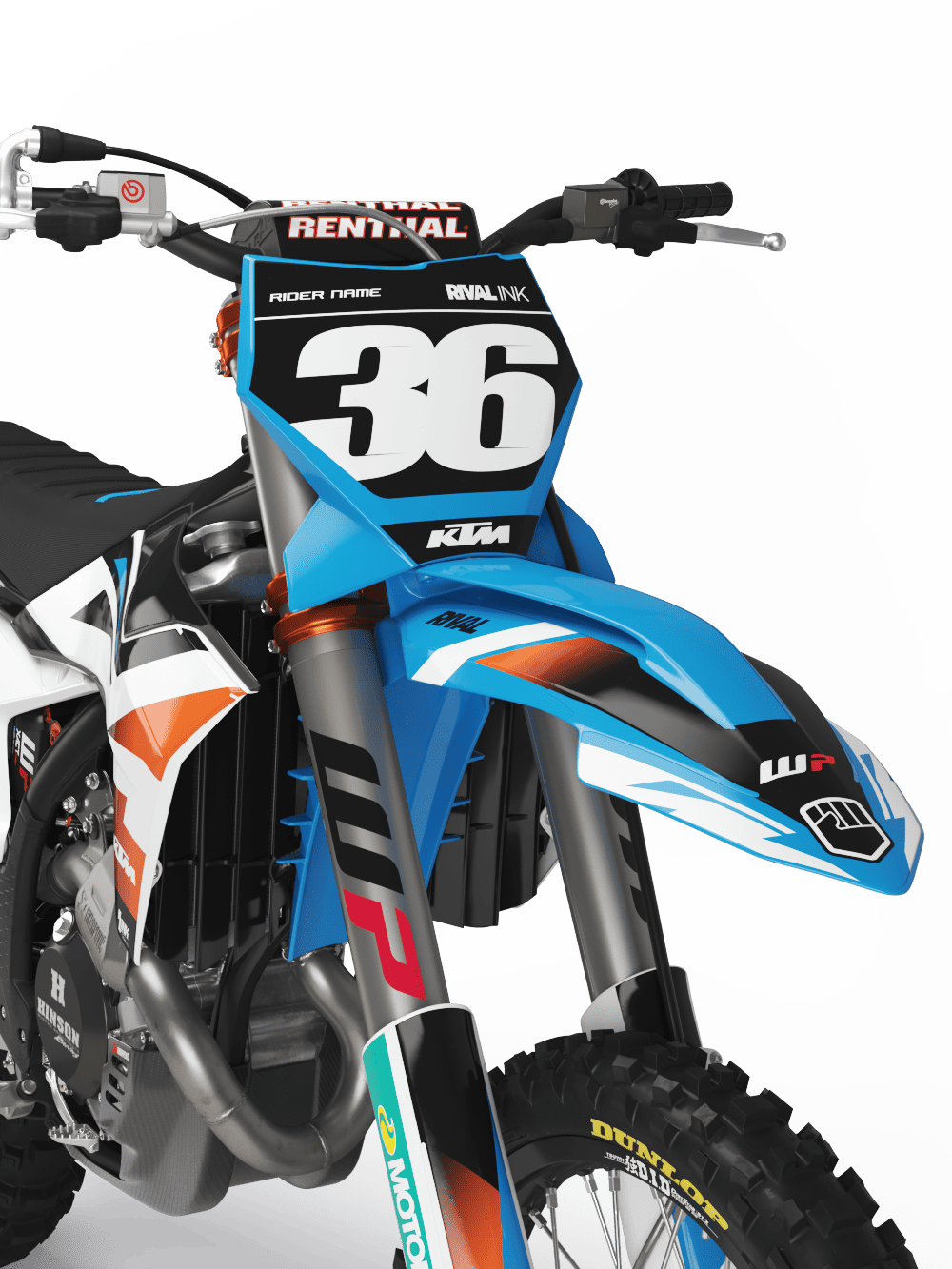 KTM STOCK24 BLUE Graphics Kit – Rival Ink Design Co