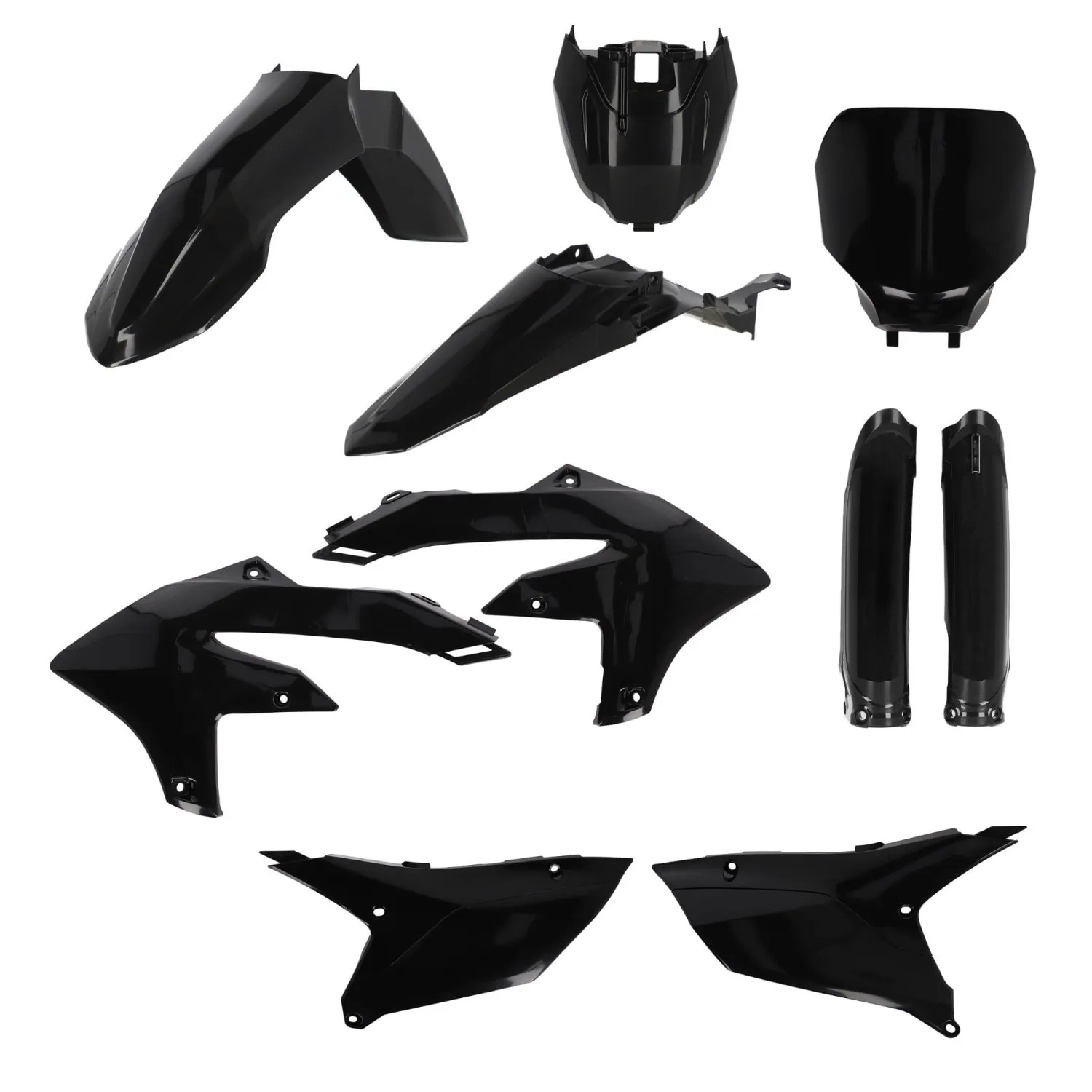 ACERBIS PLASTIC KIT YZF 250 24-25 450 23-25 BLACK | Rival Ink Design Co