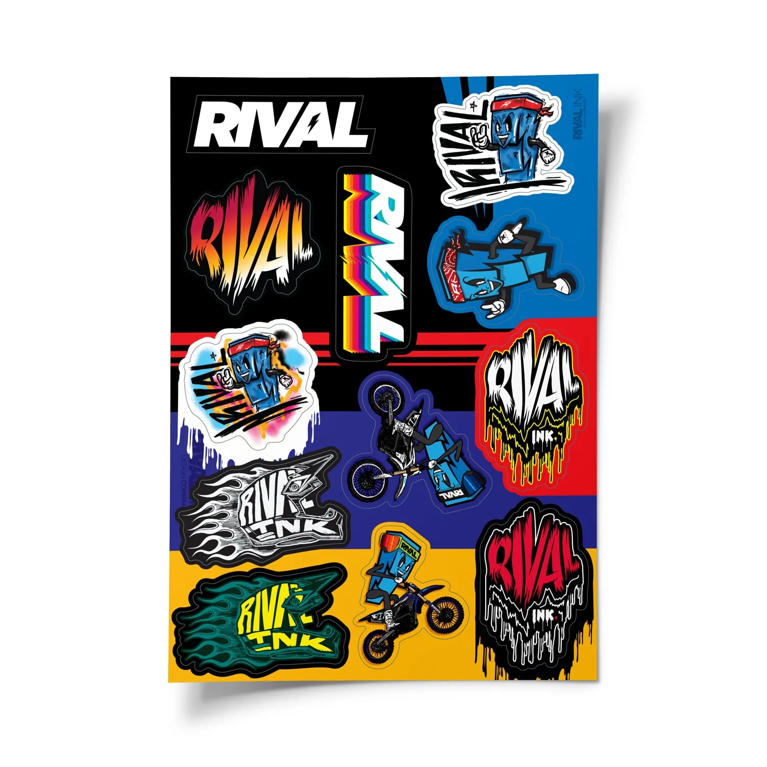 Chaos Sticker Sheet | Rival Ink Design Co