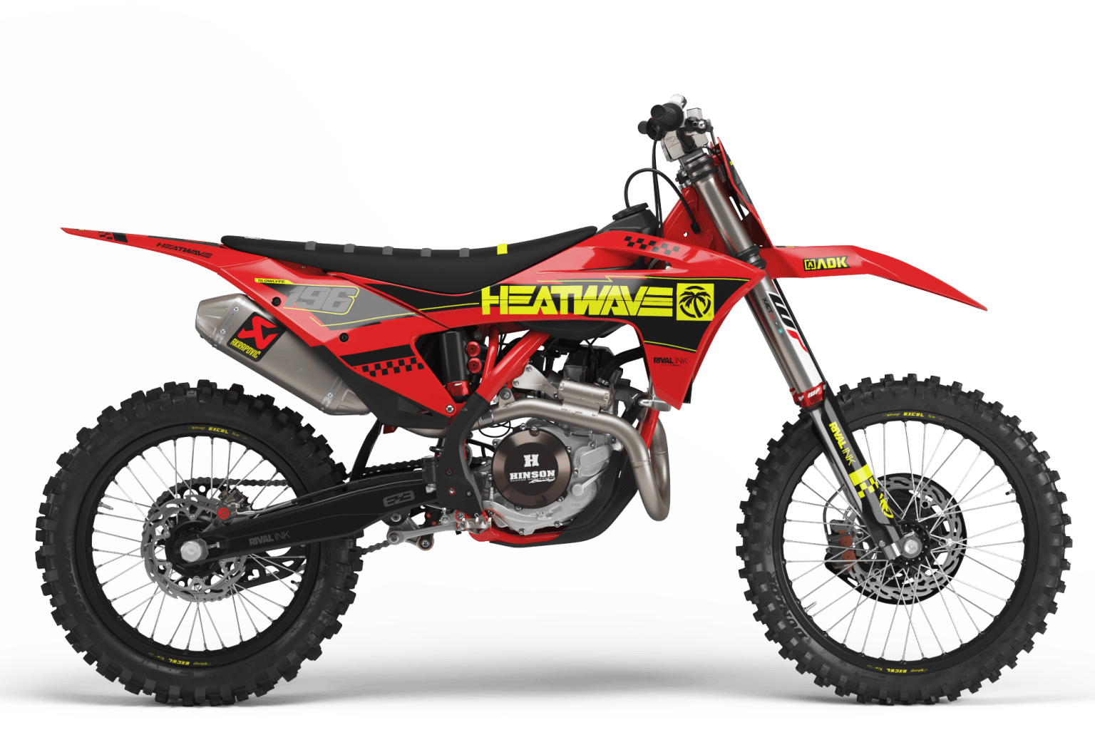 HEATWAVE RACER RED Graphics Kit (All Bikes) | Rival Ink Design Co