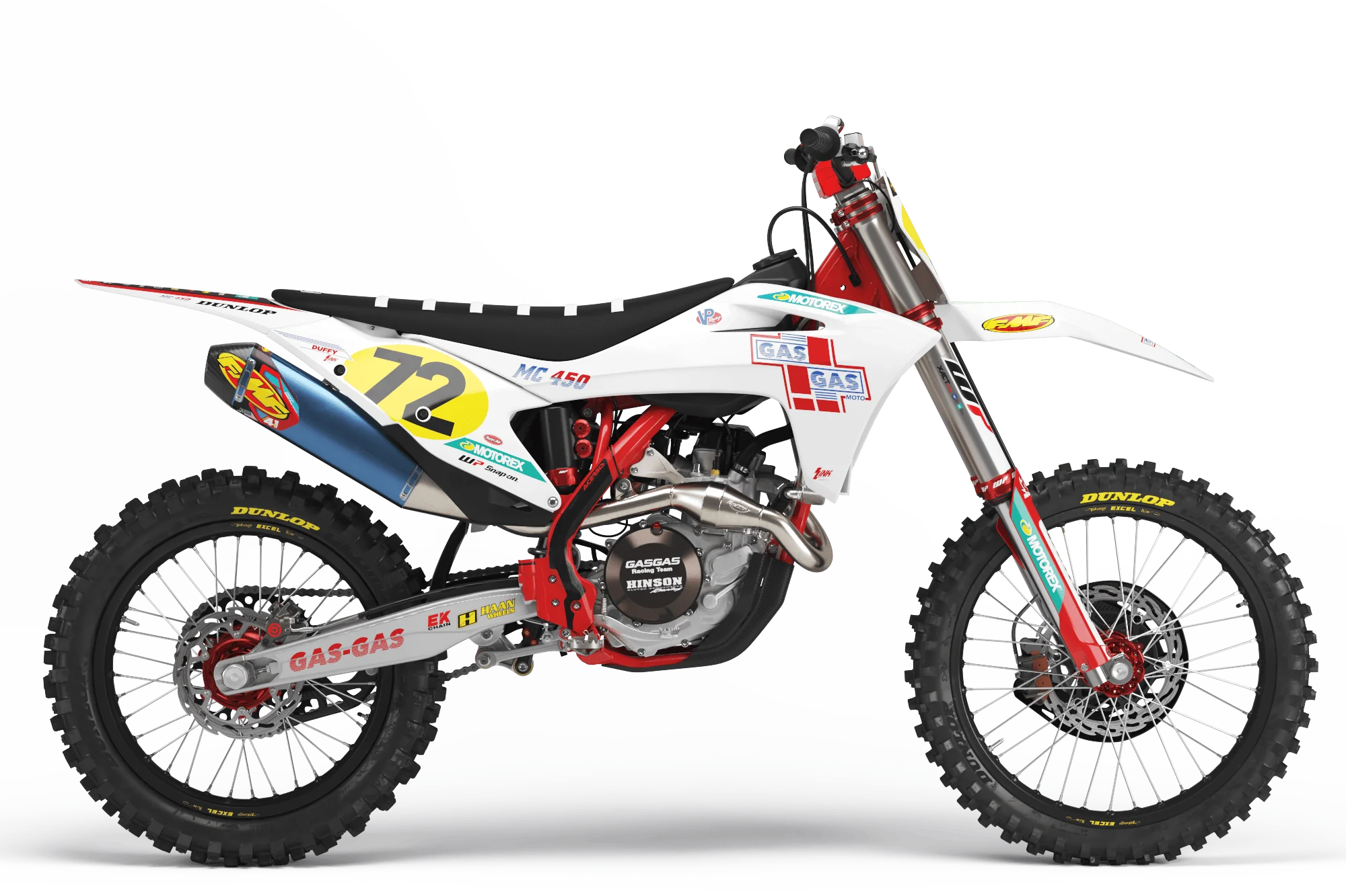 GASGAS Factory Aus Team Retro Round 2023 Graphics Kit | Rival Ink Design Co
