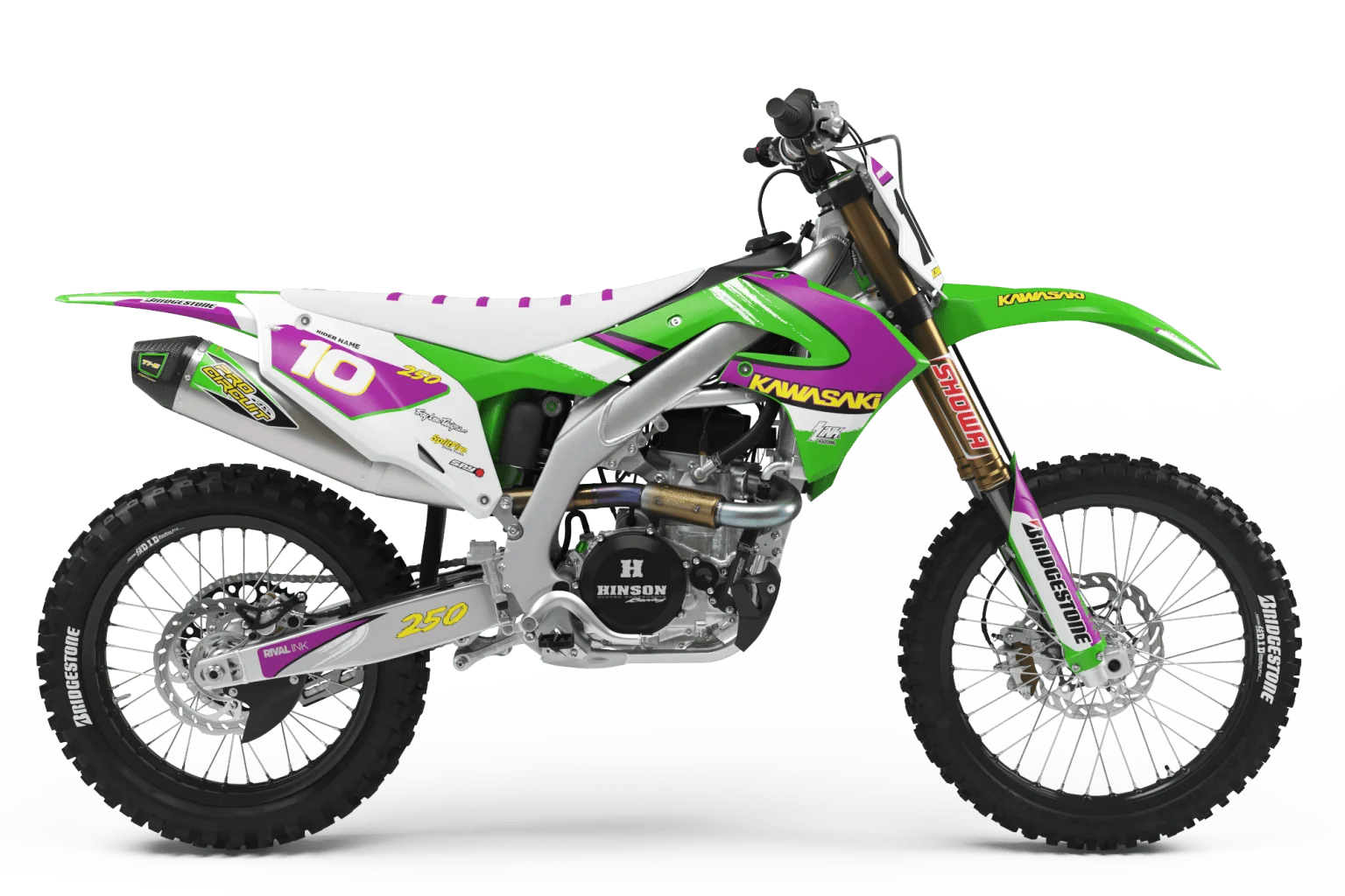 Kawasaki Graphics - Custom Kawasaki Decals and Graphics Kits