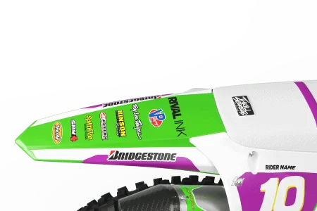 Kawasaki RETRO 02 Graphics Kit | Rival Ink Design Co