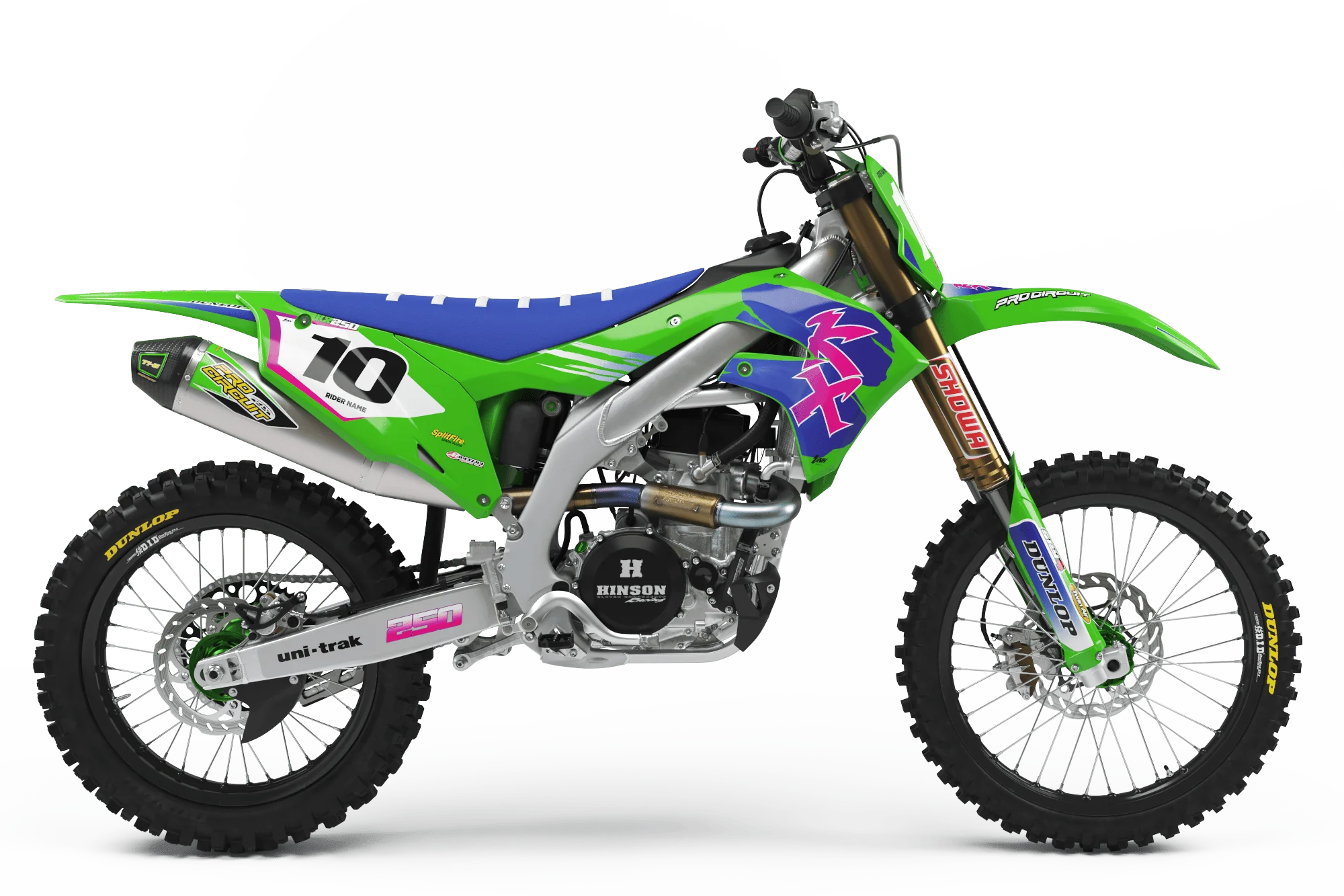 Kawasaki RETRO 92 Graphics Kit – Rival Ink Design Co