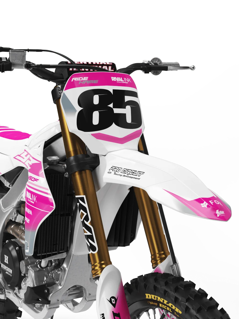 Yamaha STOCK 24 PINK Graphics Kit – Rival Ink Design Co