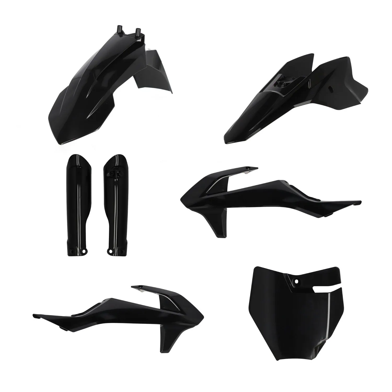 ACERBIS PLASTIC KIT KTM SX50 16-23 GAS GAS MC50 21-23 BLACK | Rival Ink ...