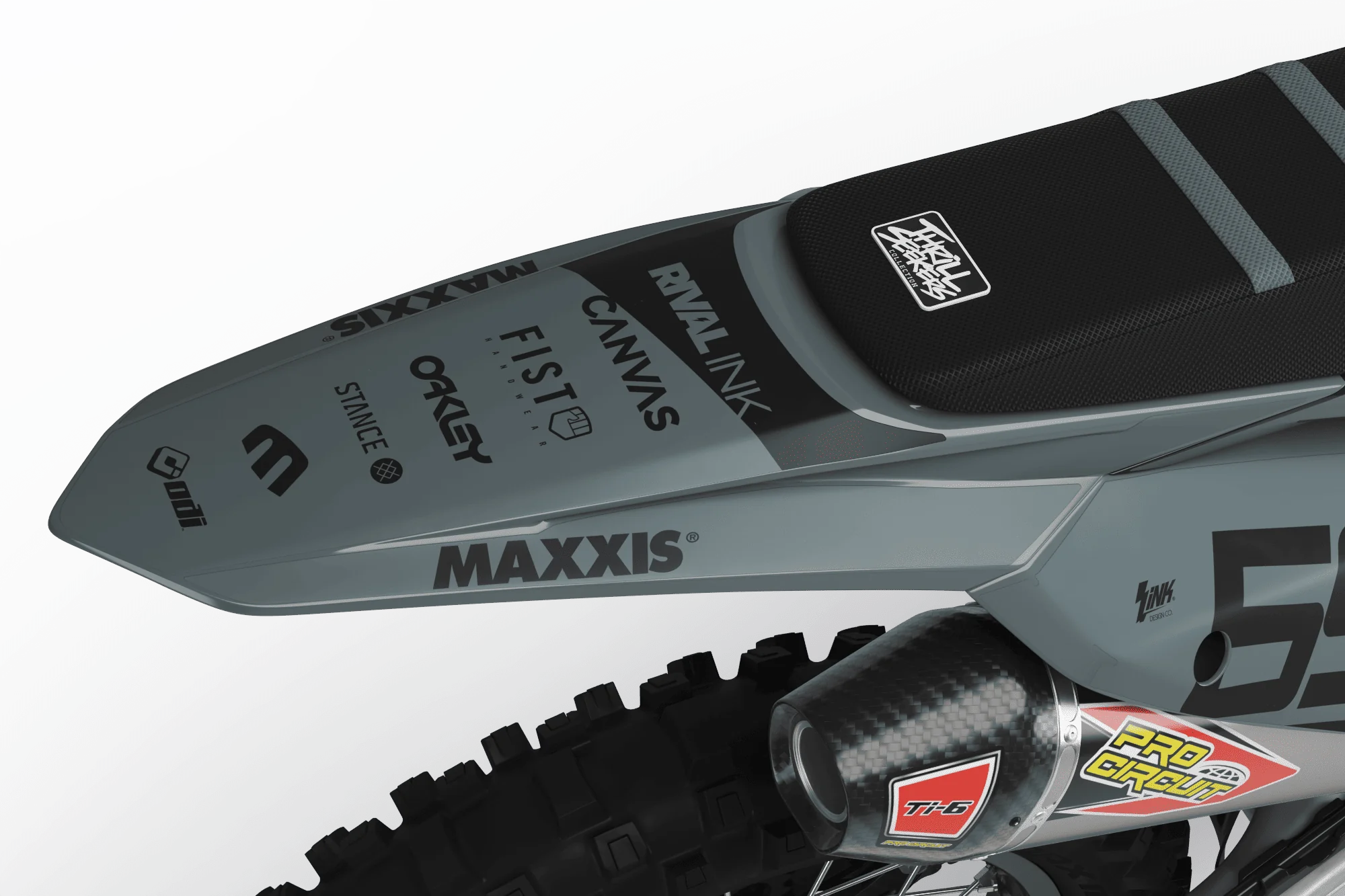 KTM LOST GREY Graphics Kit – Rival Ink Design Co