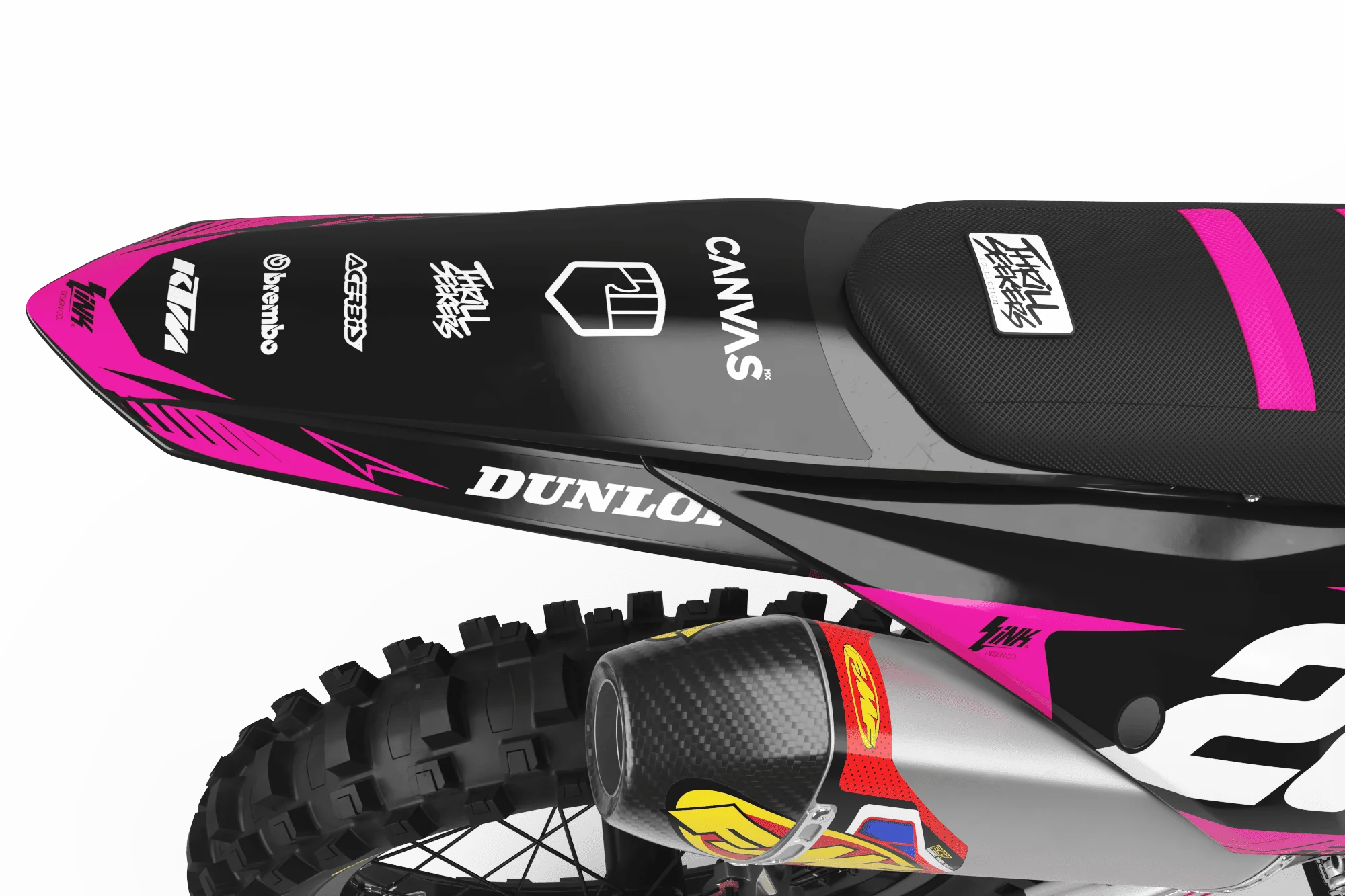 KTM HIGHLIGHTER PINK Graphics Kit – Rival Ink Design Co