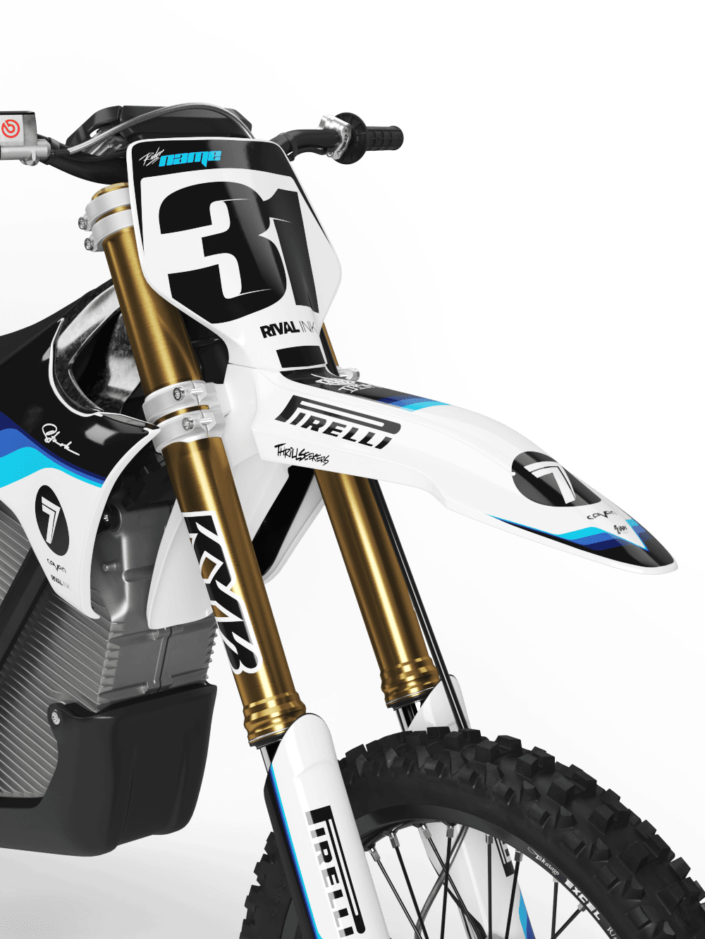 Stark Varg SPARK BLUE Graphics Kit – Rival Ink Design Co