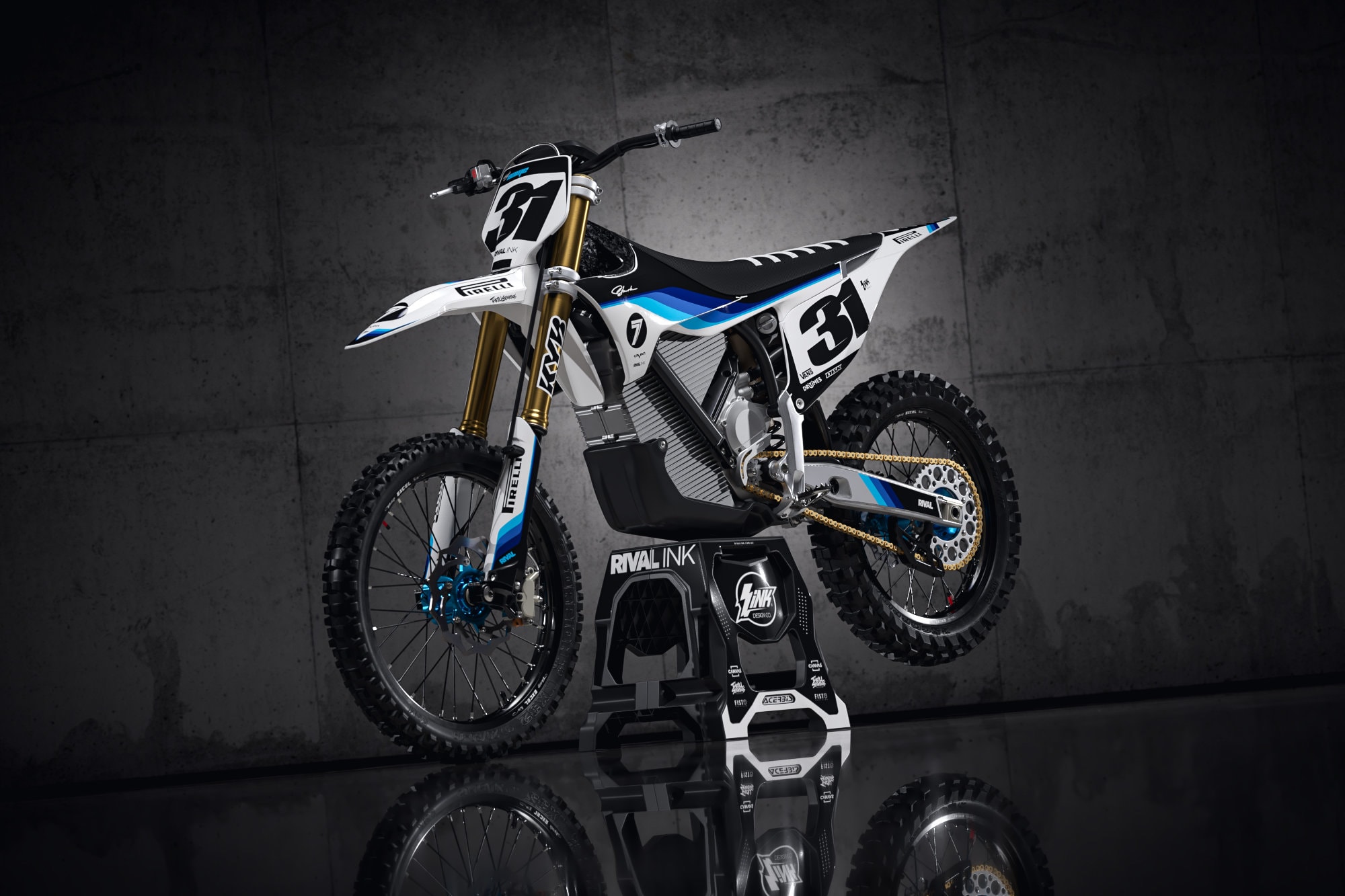 Stark Varg SPARK BLUE Graphics Kit – Rival Ink Design Co