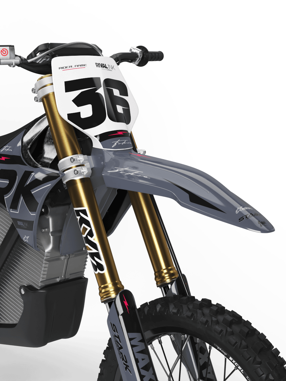 Stark Varg VOLT GREY Graphics Kit – Rival Ink Design Co