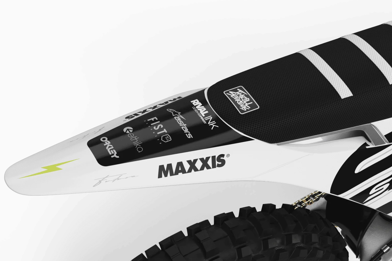 Stark Varg VOLT WHITE Graphics Kit | Rival Ink Design Co