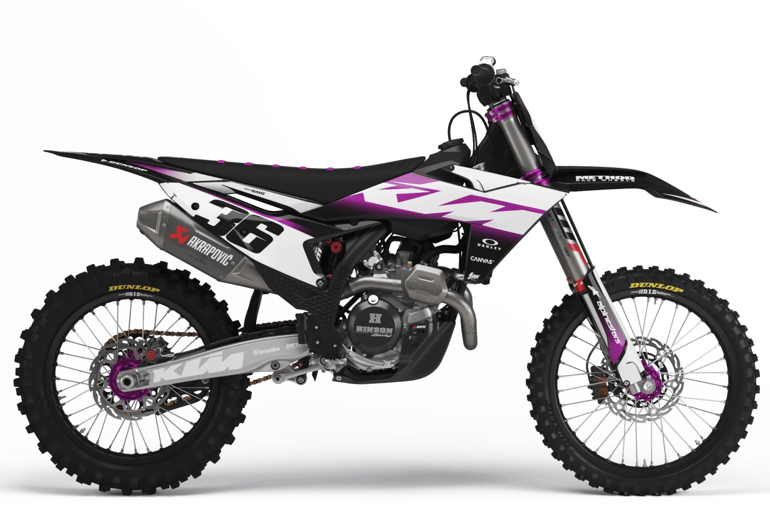 KTM VITAL PURPLE Graphics Kit | Rival Ink Design Co