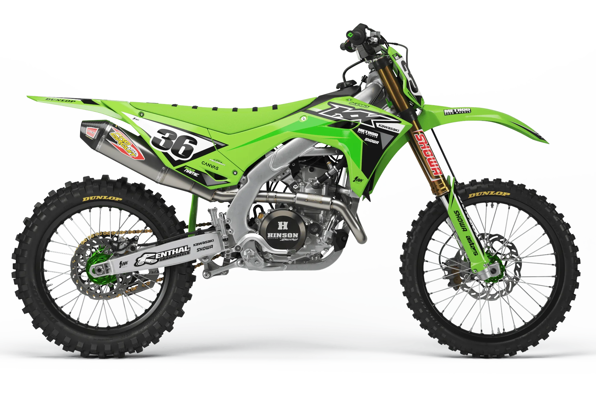 Kawasaki Graphics - Custom Kawasaki Decals and Graphics Kits