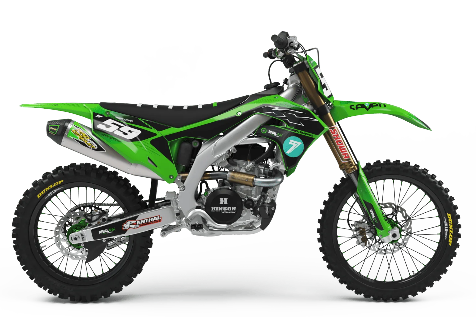 Kawasaki Graphics - Custom Kawasaki Decals and Graphics Kits