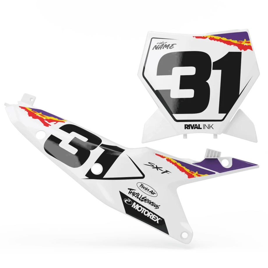 RETRO 95 Number Board Set - KTM | Rival Ink Design Co