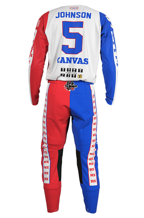 Label Series 5 Custom MX Gear - Rick Johnson Edition Red, White and ...