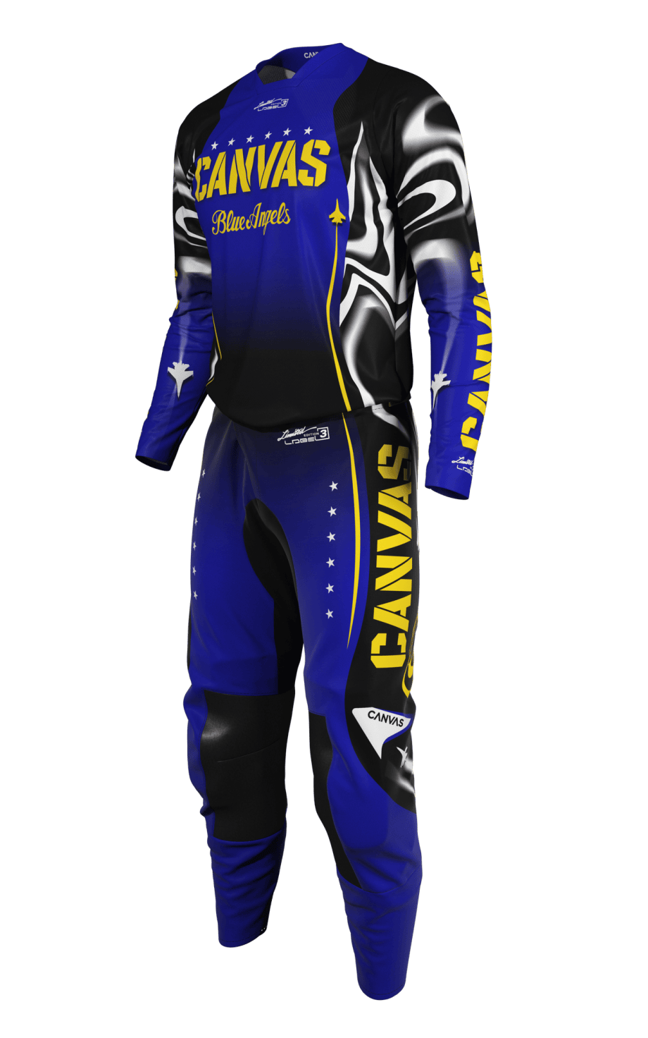 Label Series 3 Custom MX Gear - Blue Angels | Rival Ink Design Co