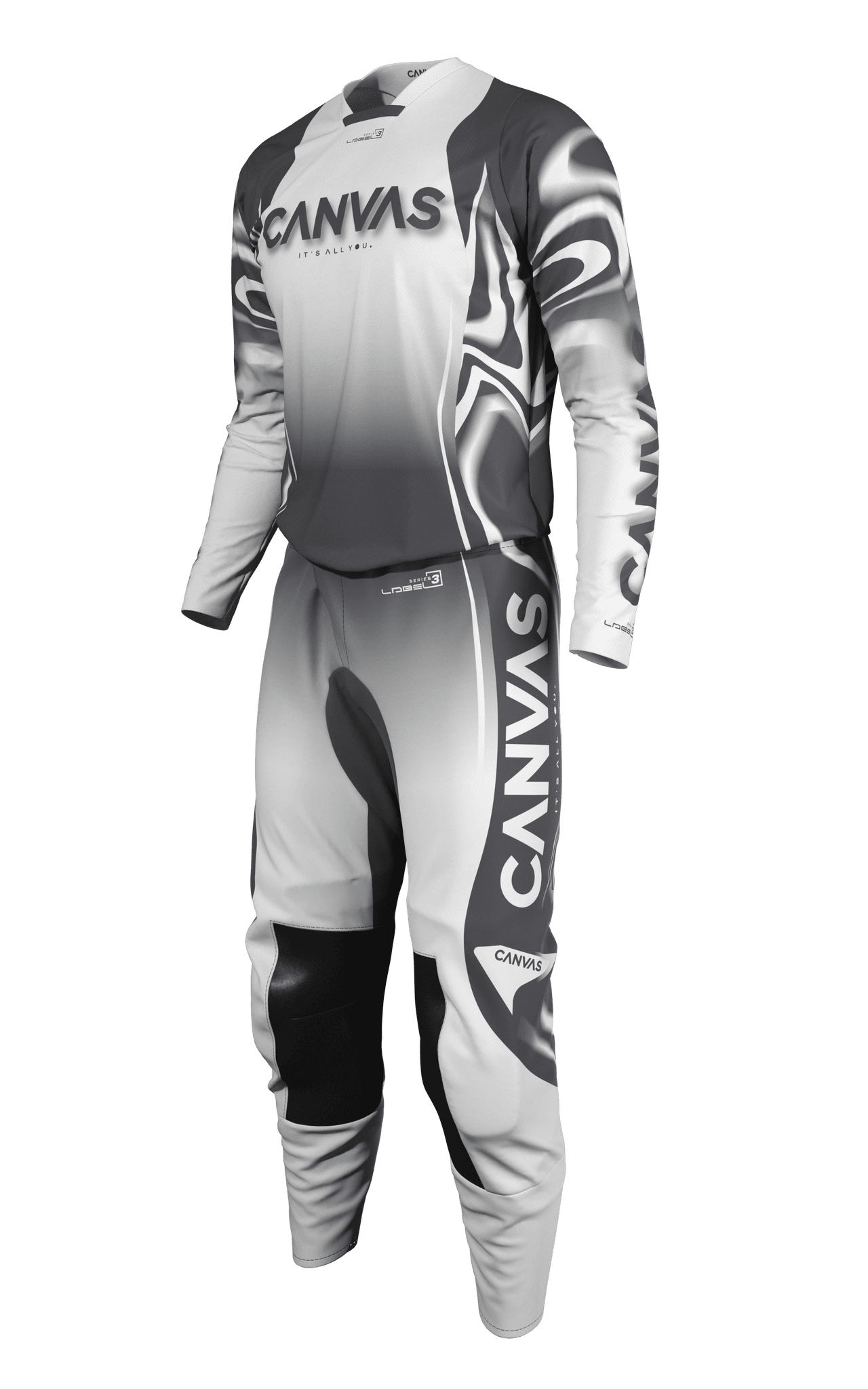 Label Series 3 Custom MX Gear - Grey | Rival Ink Design Co