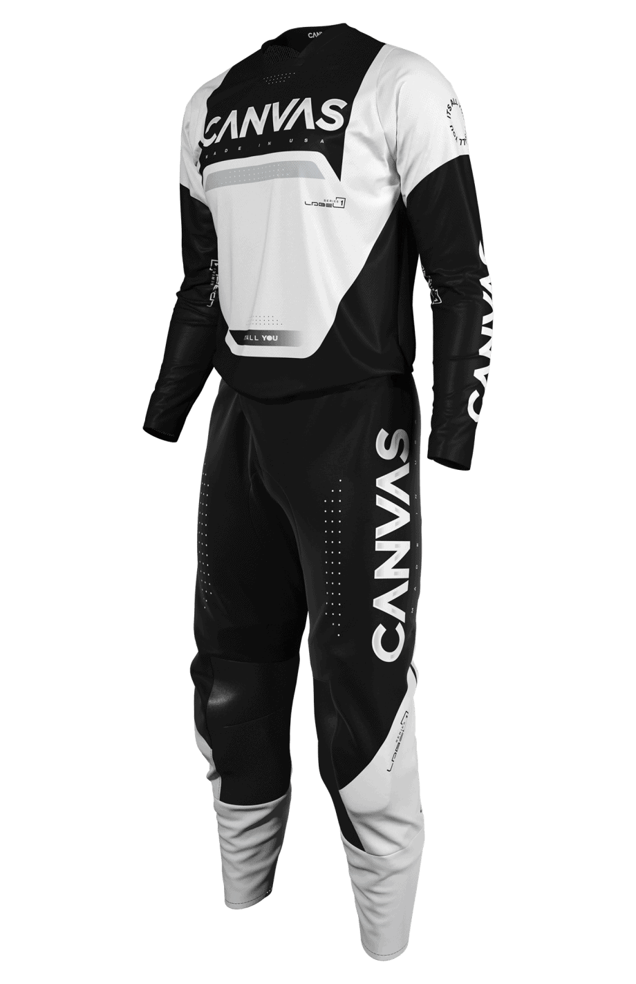 Label Series 1 Custom MX Gear - Black & White | Rival Ink Design Co