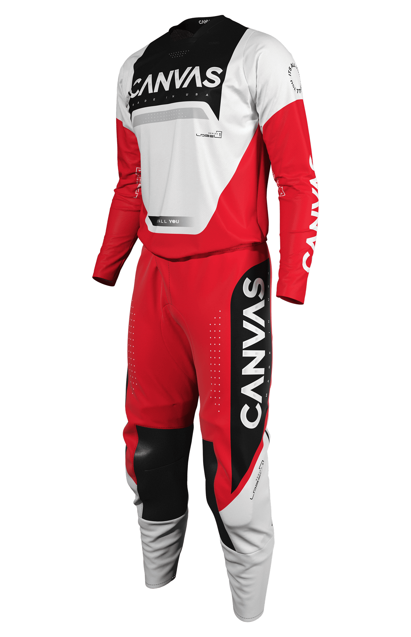 Label Series 1 Custom MX Gear - Red & Black | Rival Ink Design Co