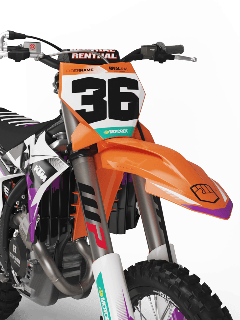KTM CRYPTIC PURPLE Graphics Kit | Rival Ink Design Co