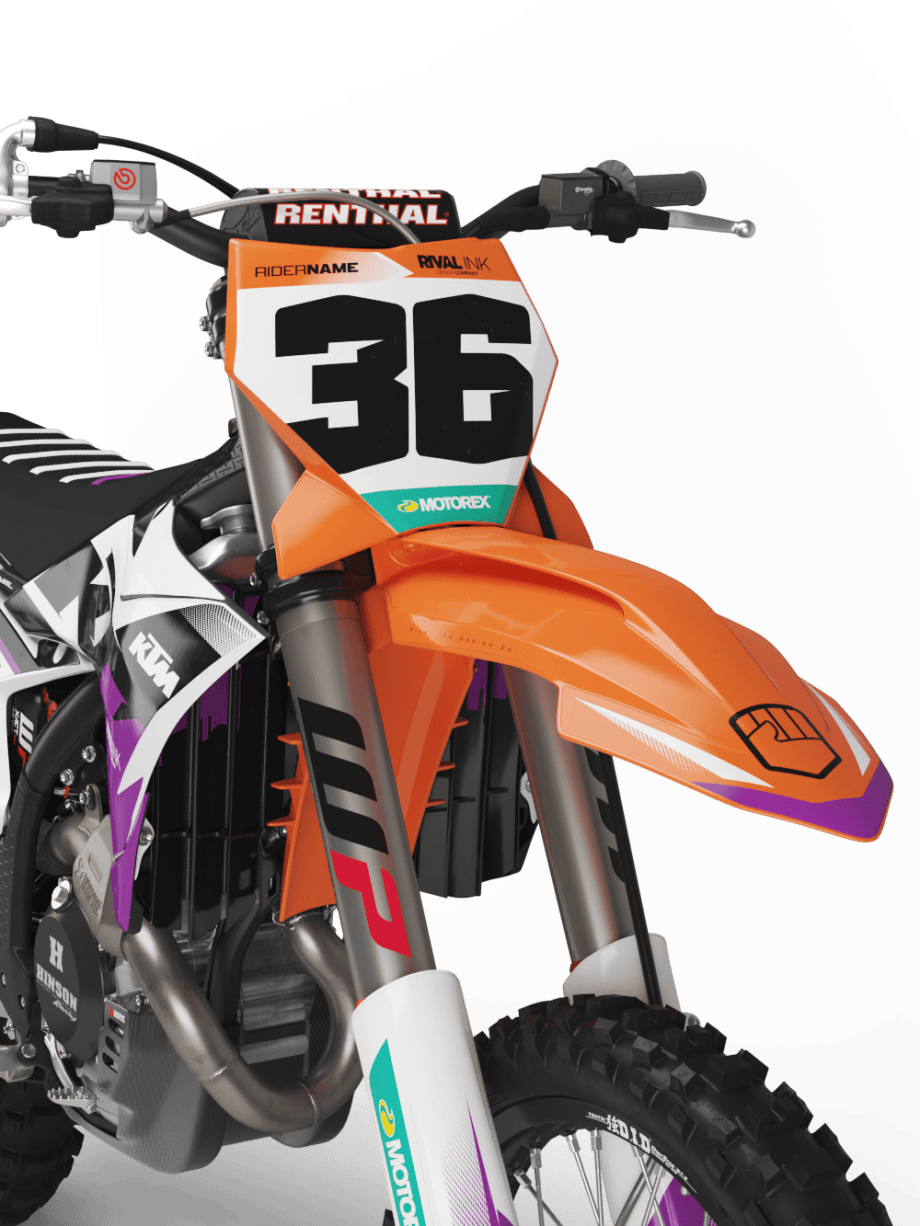 KTM CRYPTIC PURPLE Graphics Kit | Rival Ink Design Co