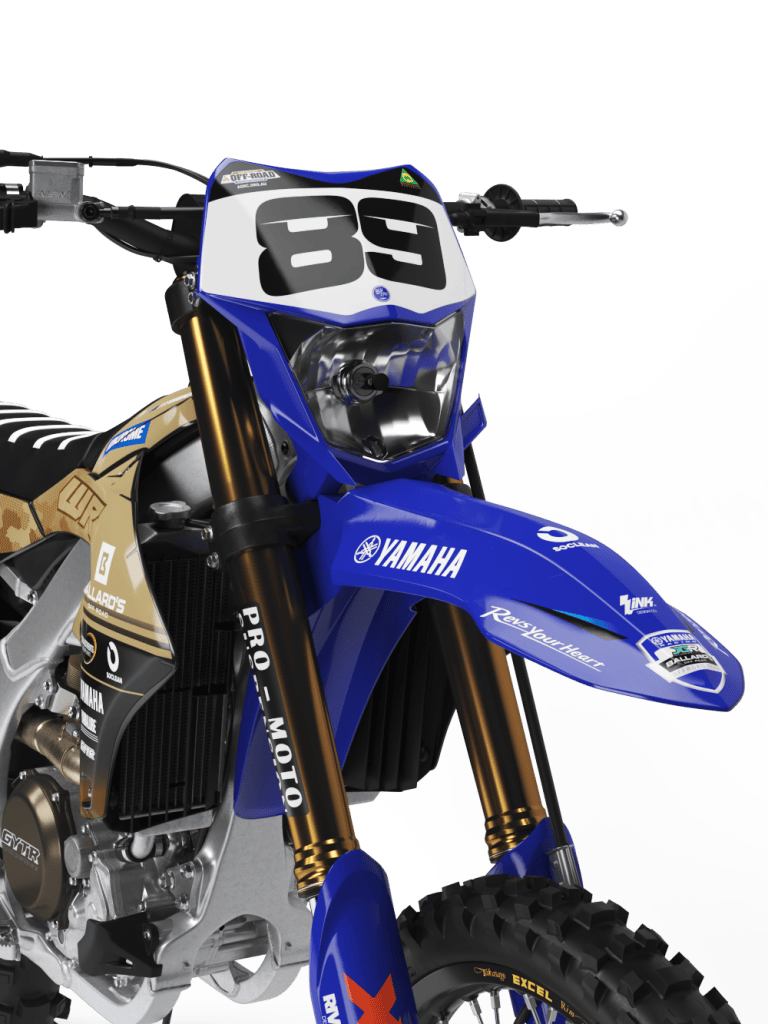 Yamaha JGR RACE TEAM GOLD Graphics Kit | Rival Ink Design Co