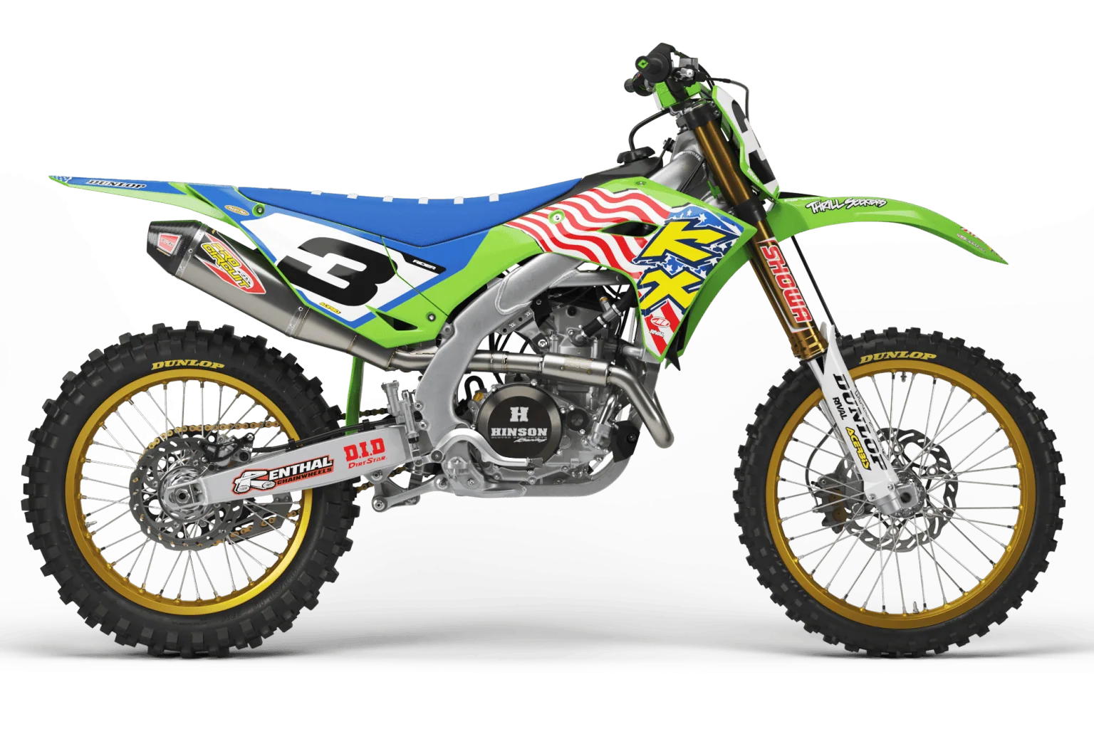 Kawasaki Graphics - Custom Kawasaki Decals and Graphics Kits