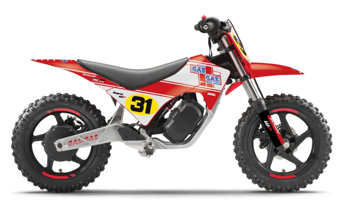 Gasgas E2 RETRO ROUND Graphics Kit | Rival Ink Design Co