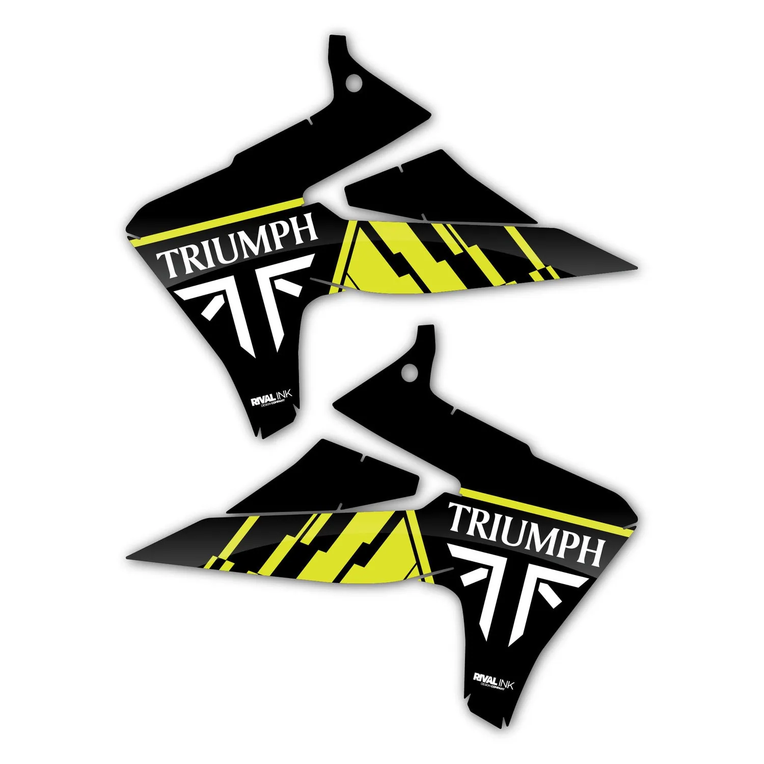 Triumph Radiator Shroud Graphics | Rival Ink Design Co