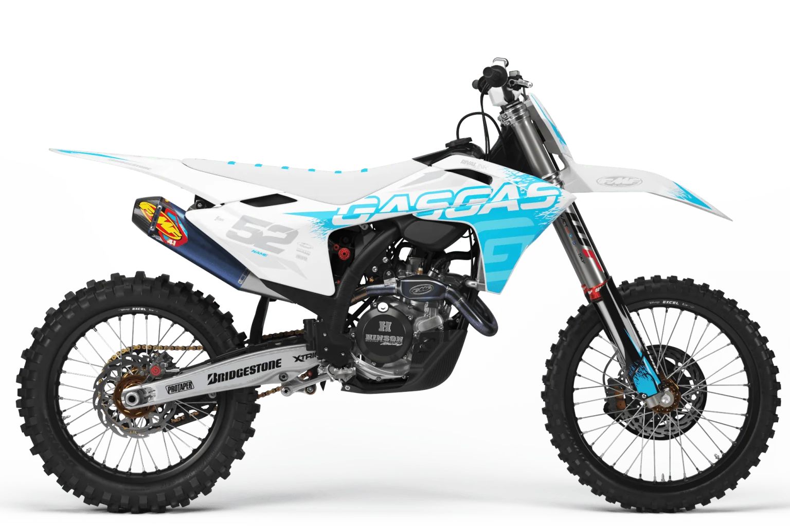 GASGAS INTENSE BLUE Graphics Kit | Rival Ink Design Co