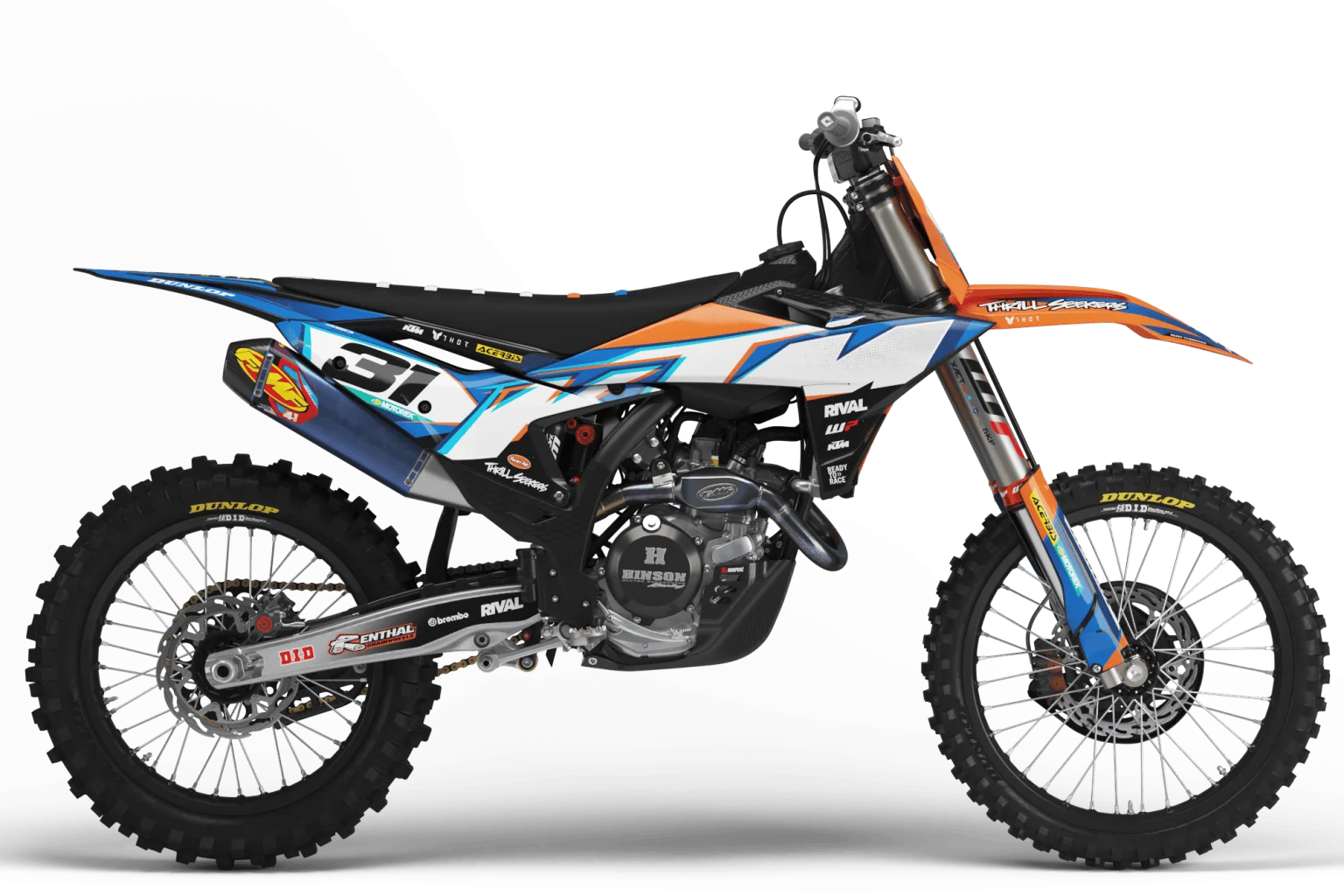 KTM RTR BLUE Graphics Kit | Rival Ink Design Co