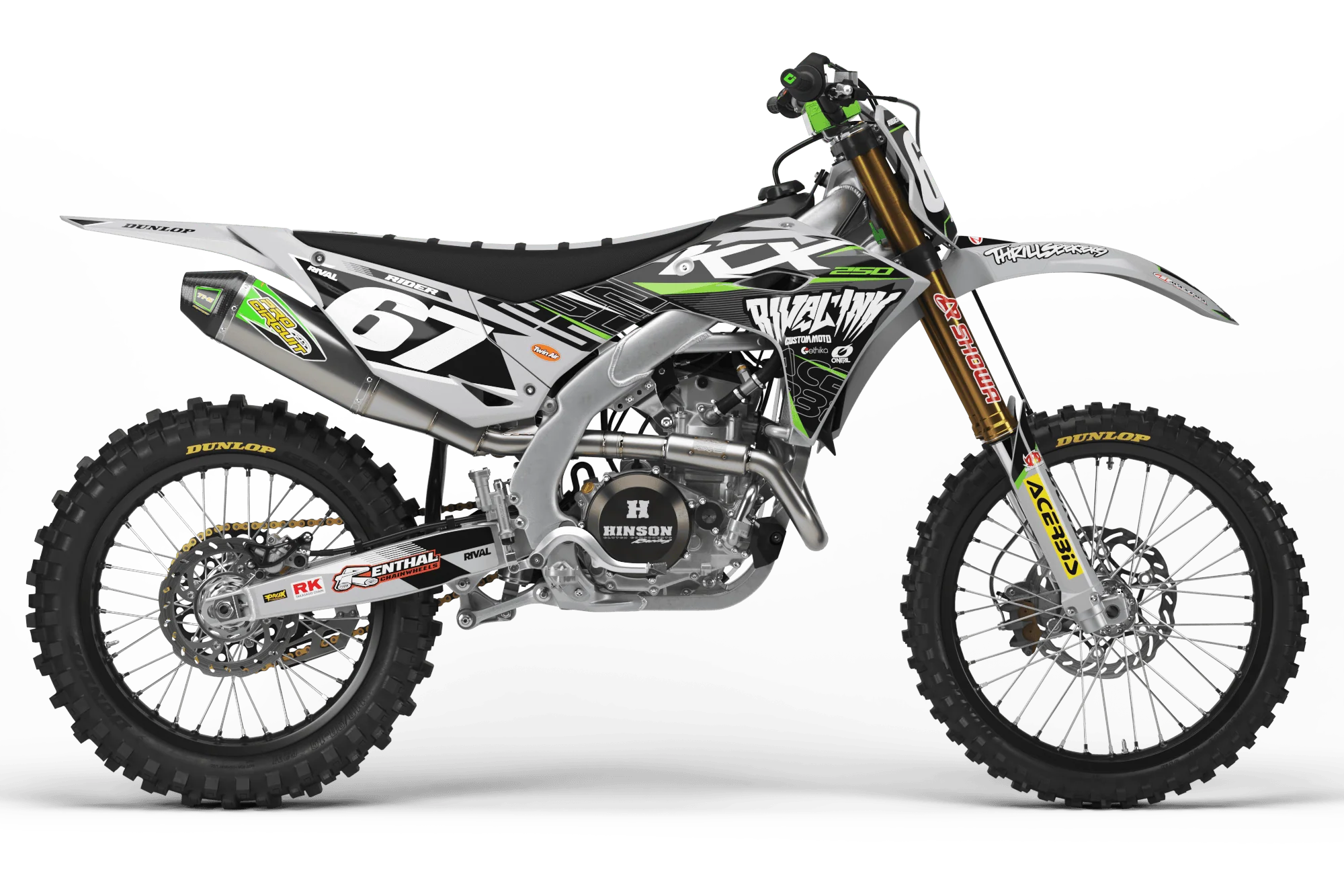 Kawasaki Graphics - Custom Kawasaki Decals and Graphics Kits
