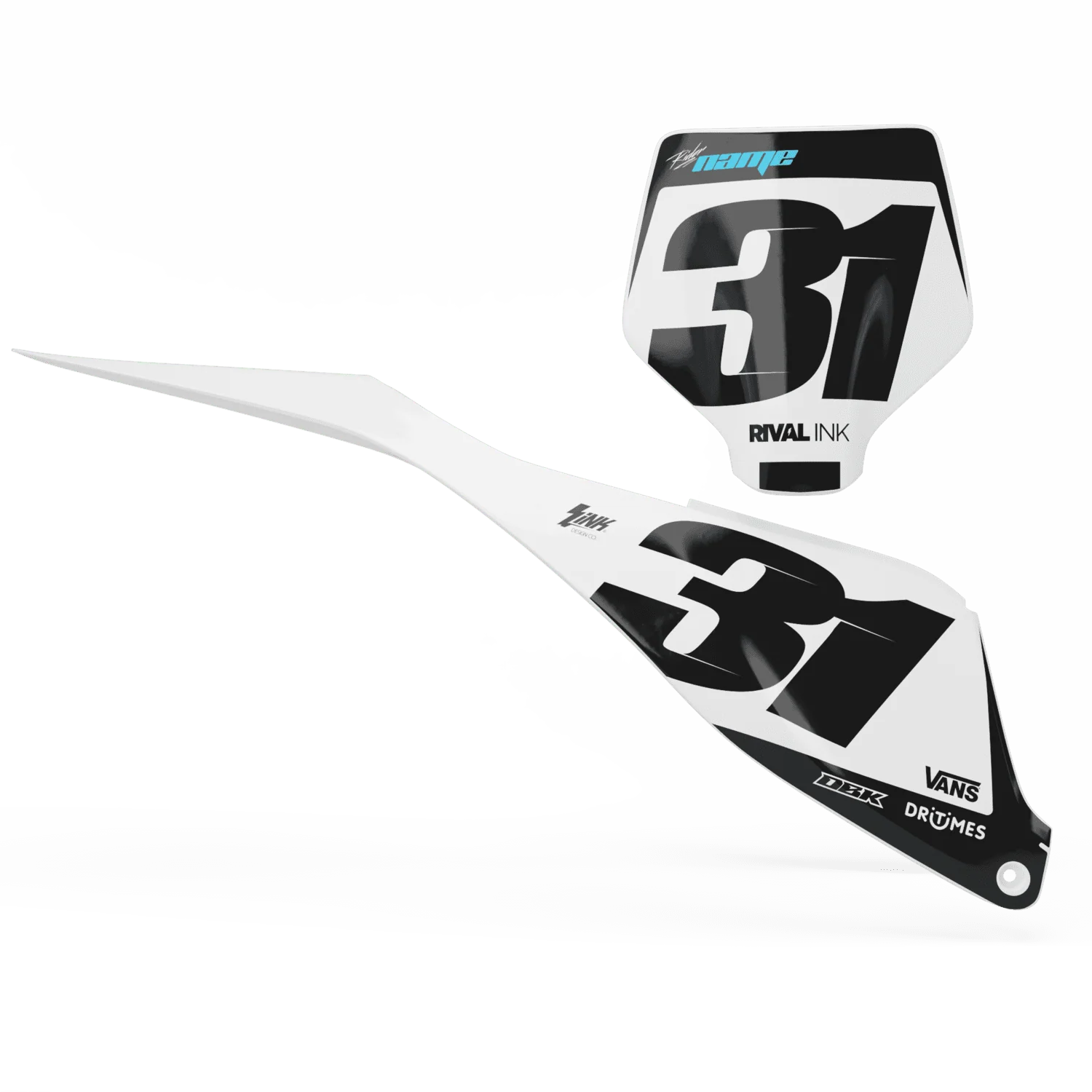 SPARK BLUE Number Board Set - Stark | Rival Ink Design Co