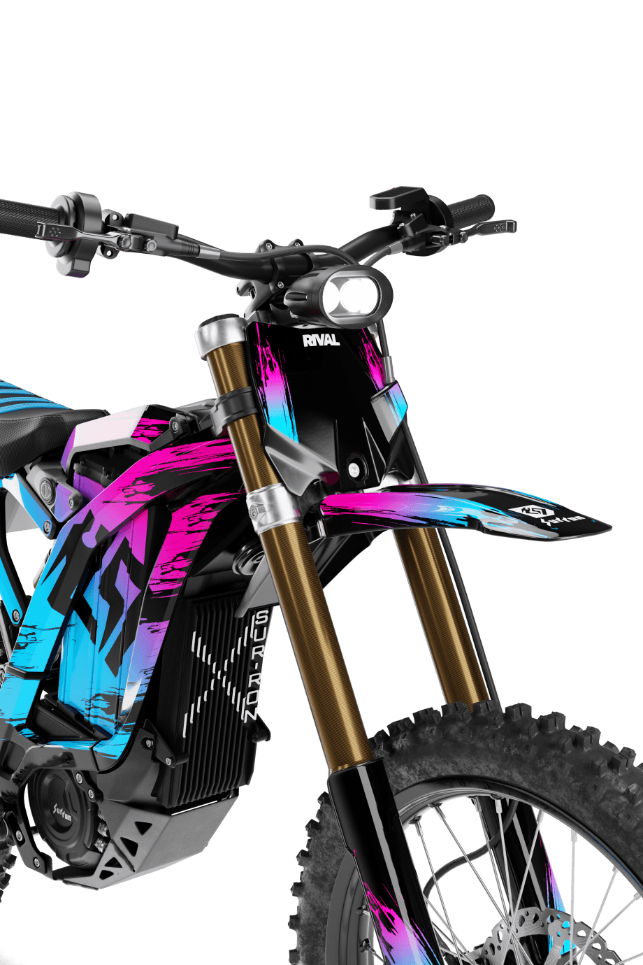 Surron E-Bike SCRATCHED STARBURST Graphics Kit | Rival Ink Design Co