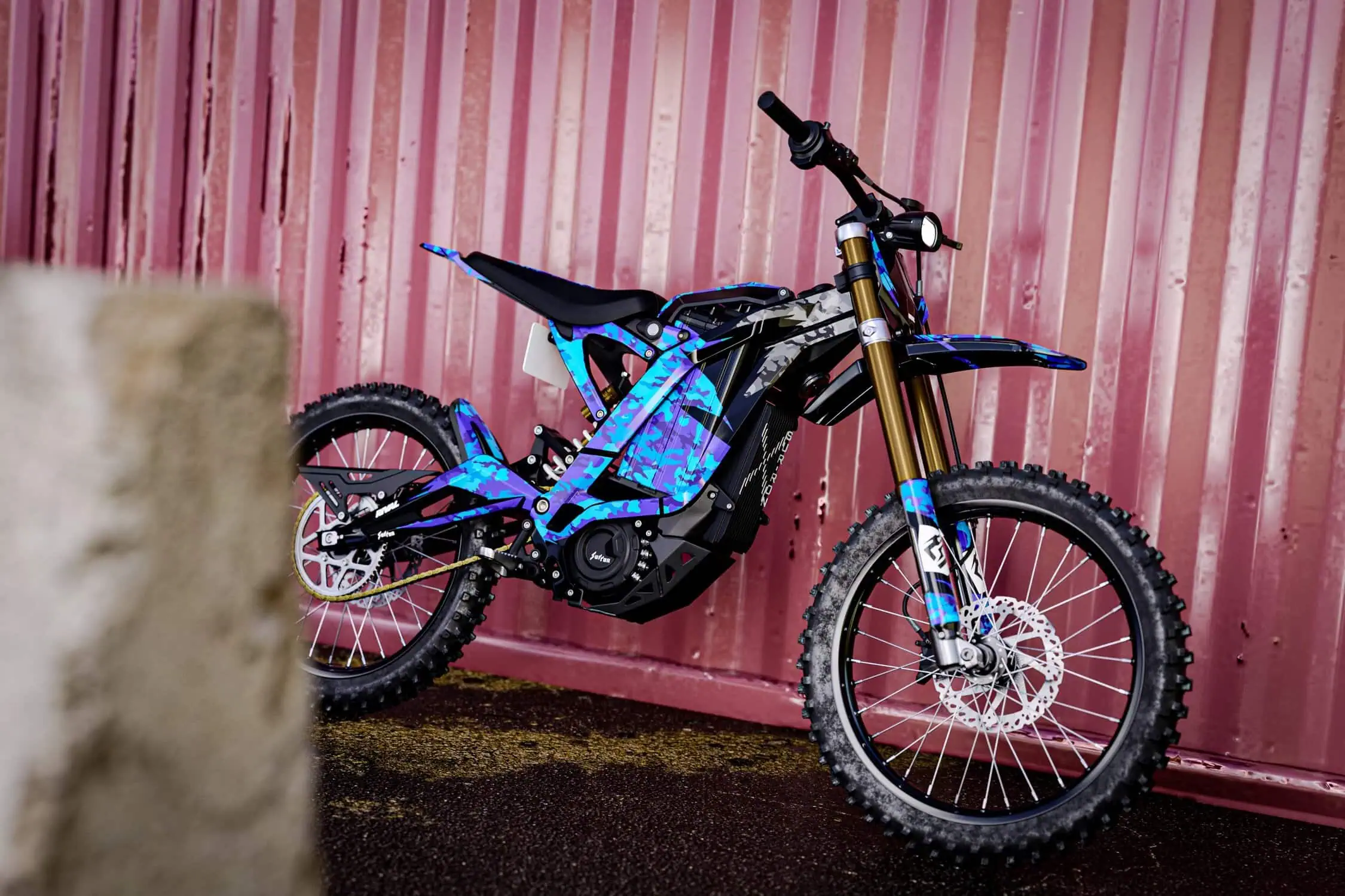 Surron E-Bike CAMO BLUE Graphics Kit | Rival Ink Design Co