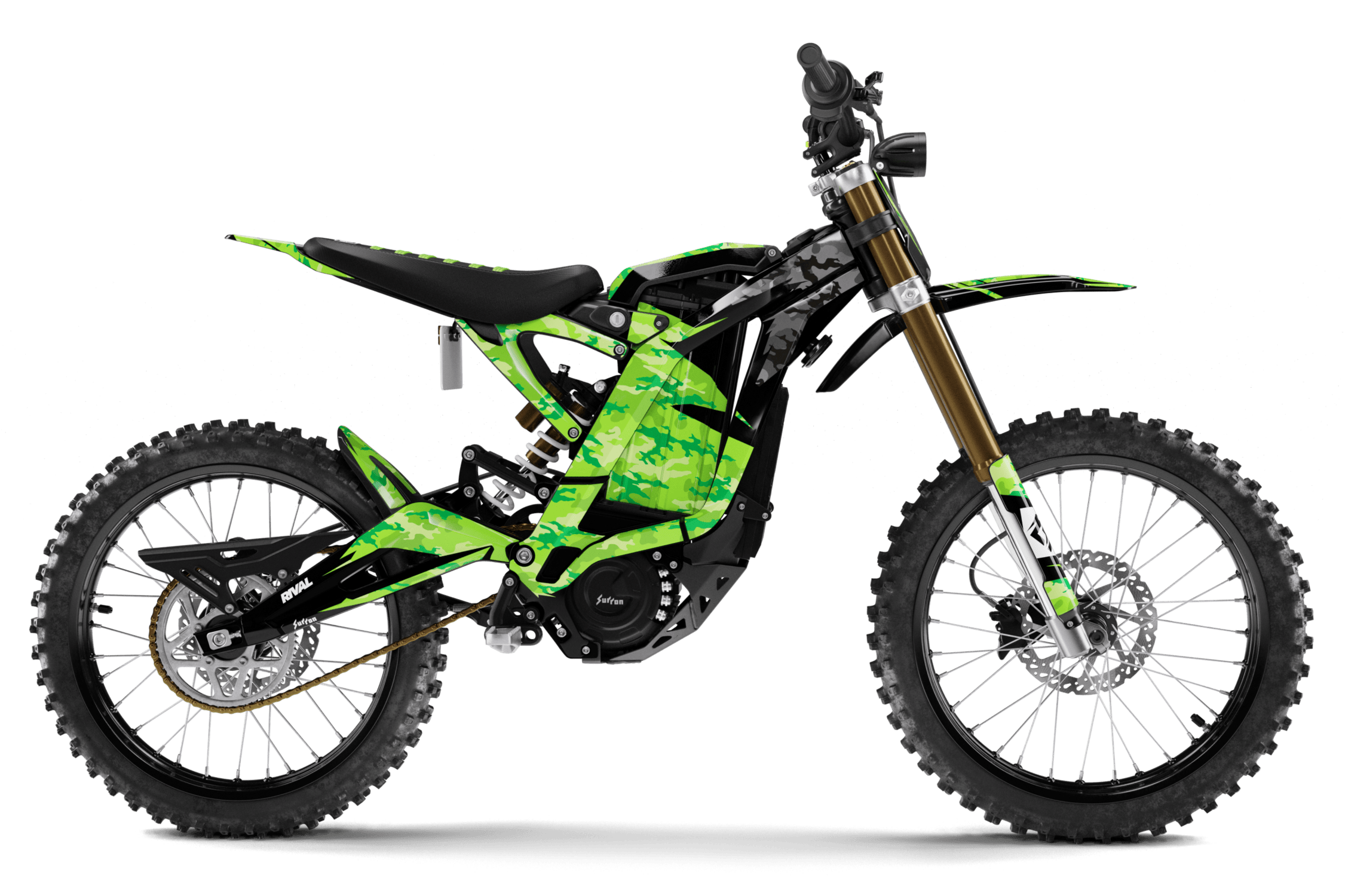 Surron E-Bike CAMO GREEN Graphics Kit | Rival Ink Design Co