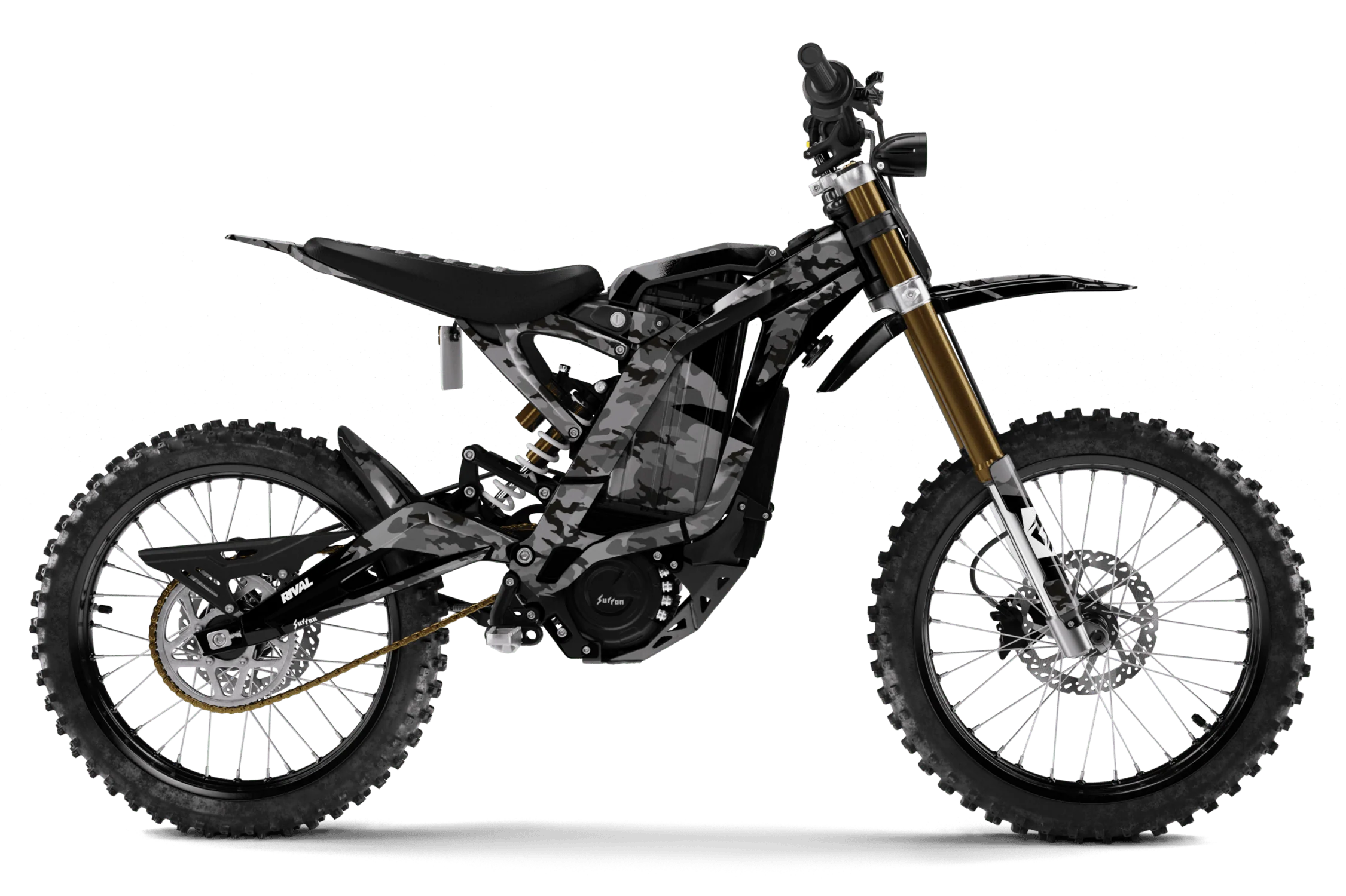 Surron E-Bike CAMO GREY Graphics Kit | Rival Ink Design Co