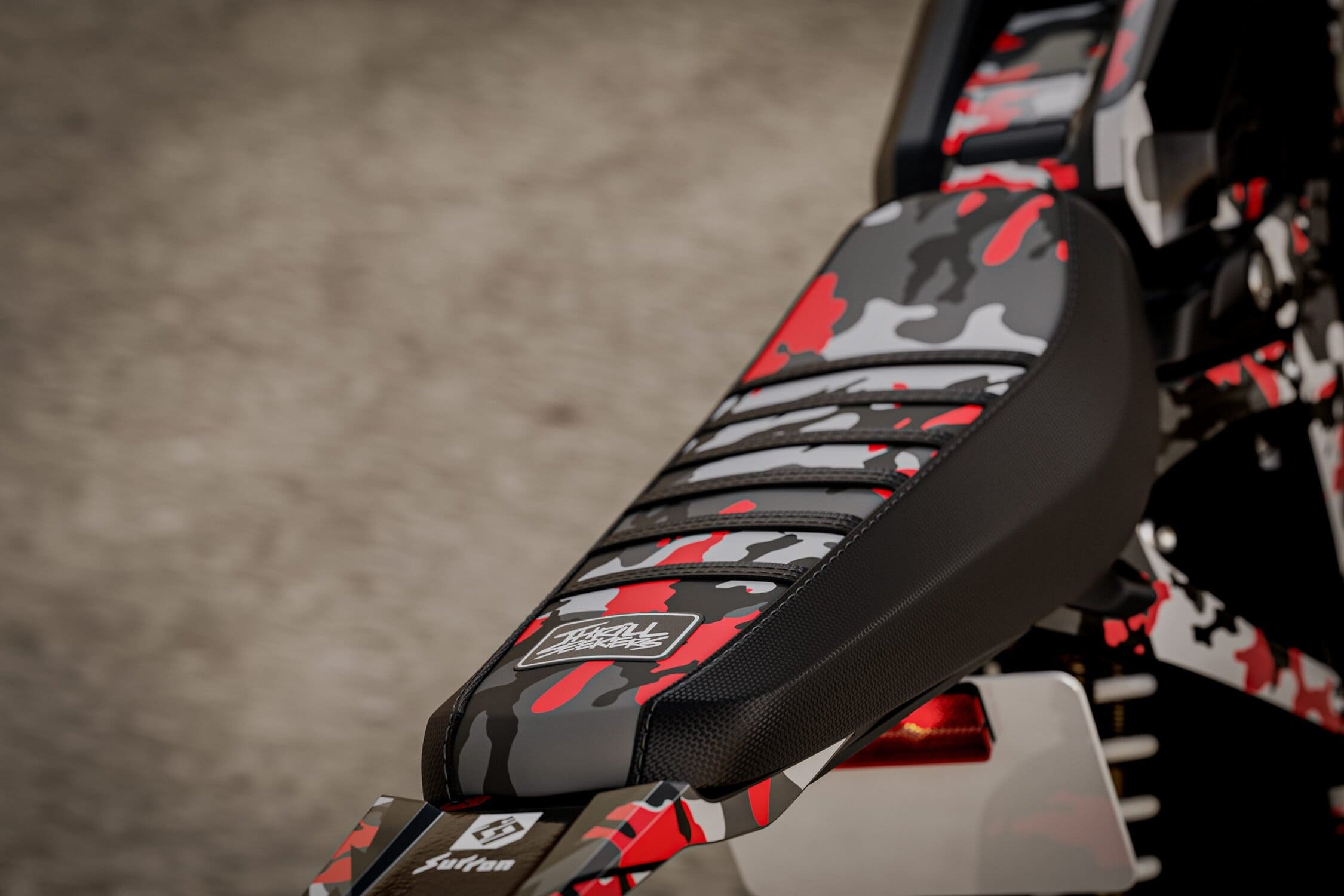 Surron E-Bike CAMO RED Graphics Kit | Rival Ink Design Co