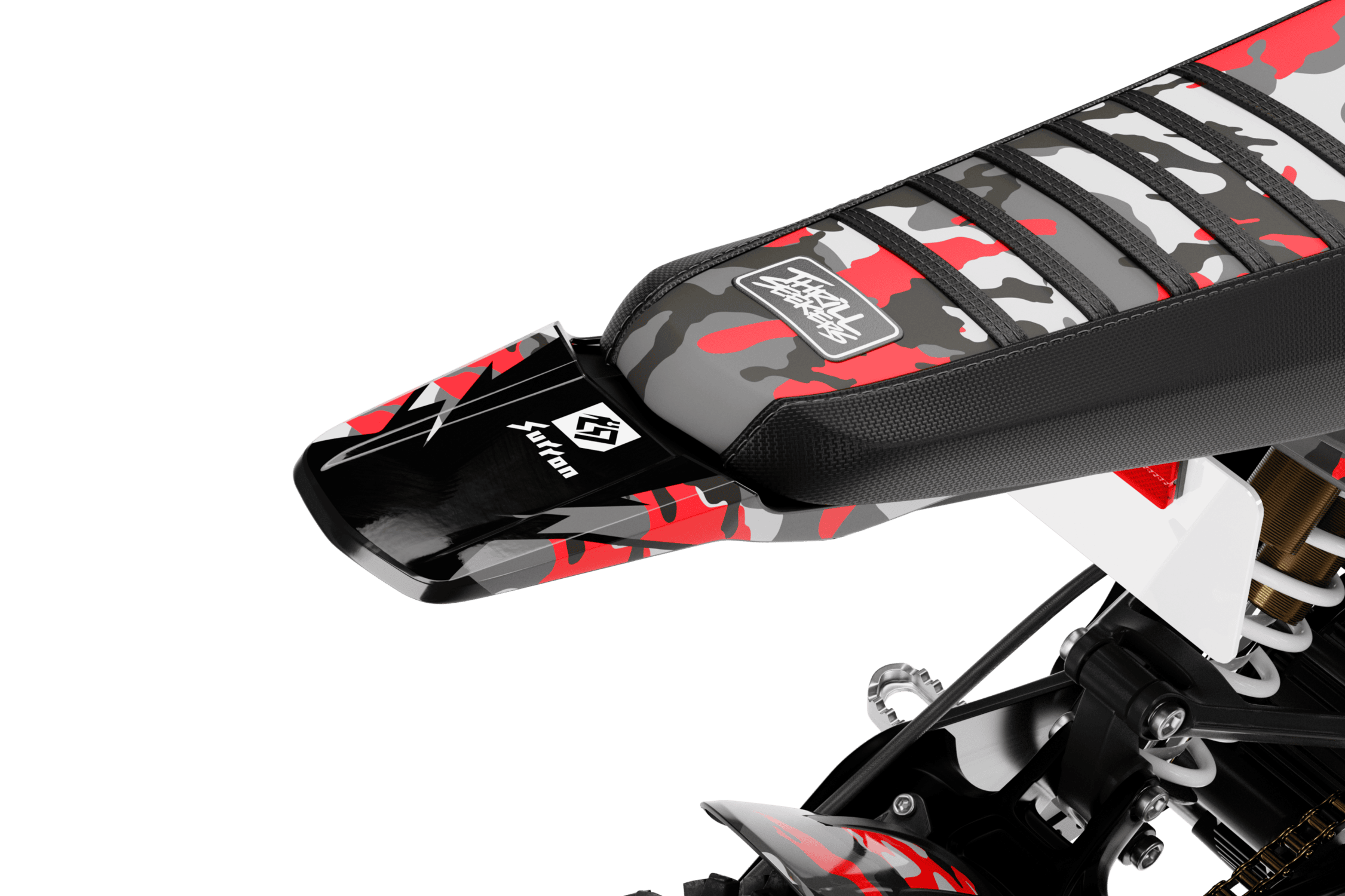 Surron E-Bike CAMO RED Graphics Kit | Rival Ink Design Co