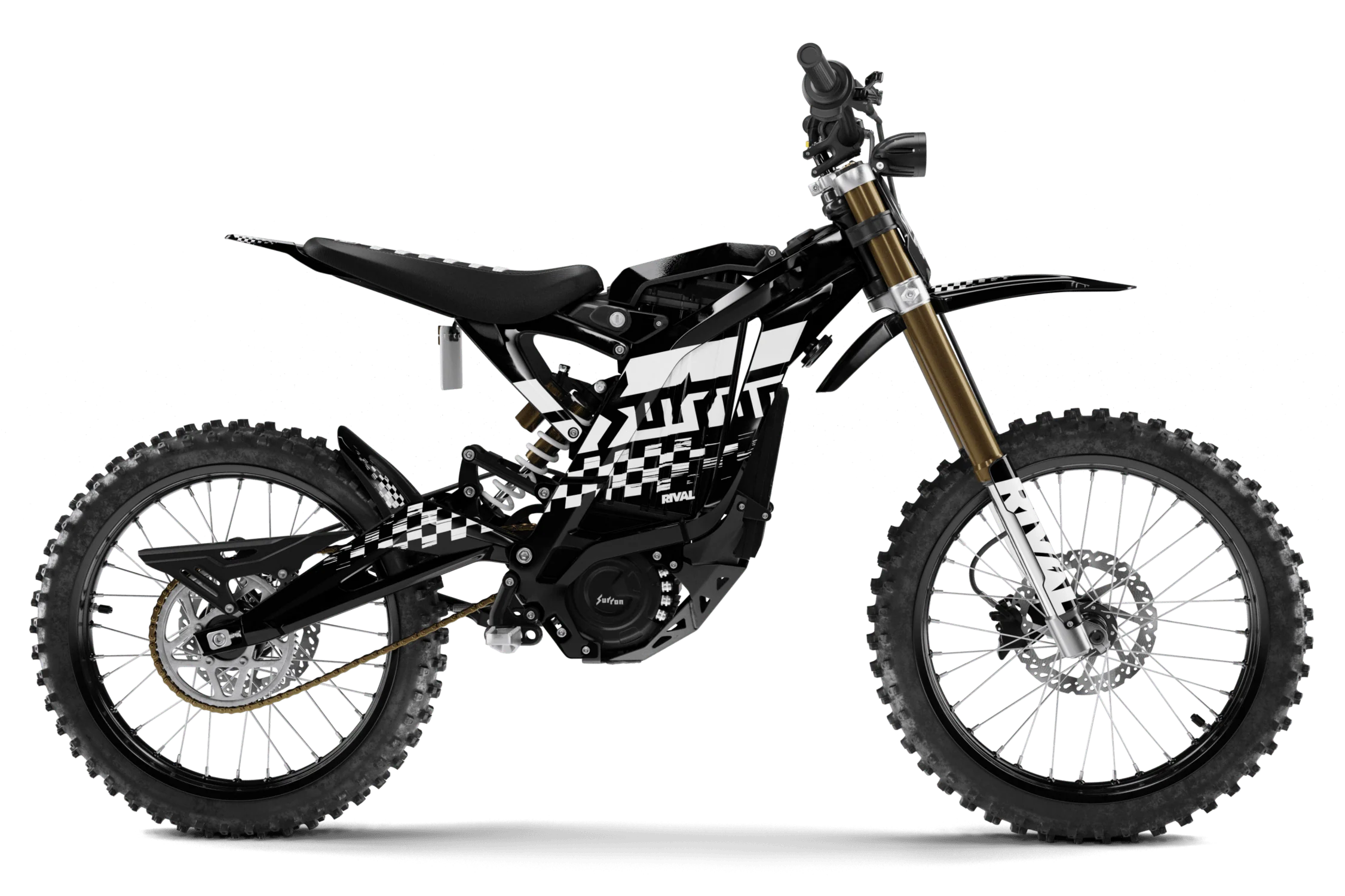 Surron E-Bike CHECKERS Graphics Kit | Rival Ink Design Co